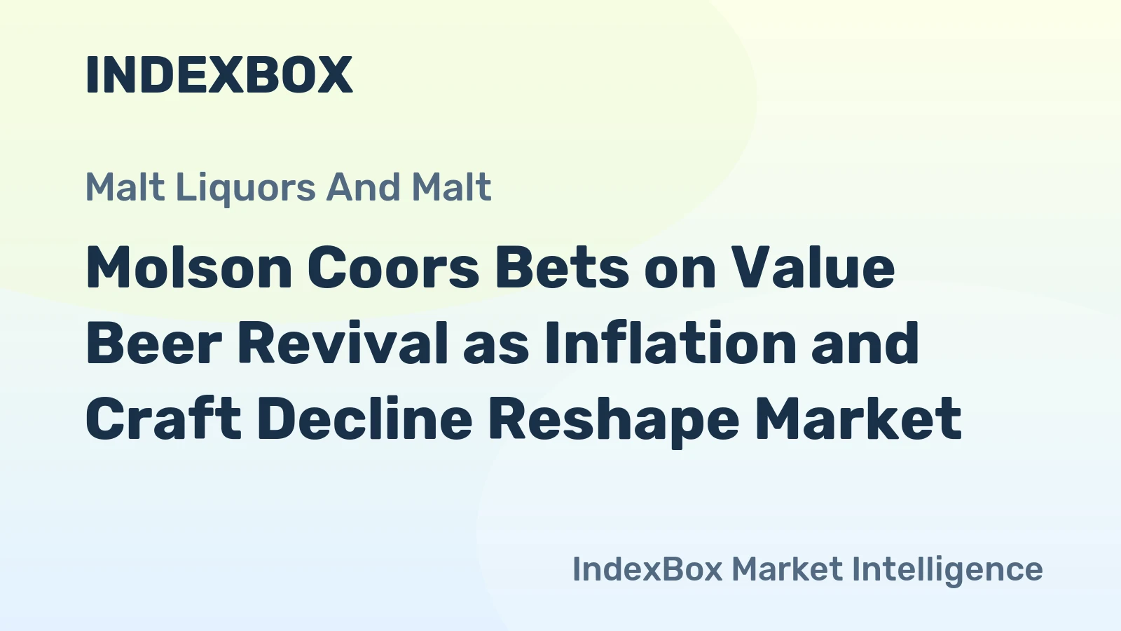 Molson Coors Bets on Value Beer Revival as Inflation and Craft Decline Reshape Market