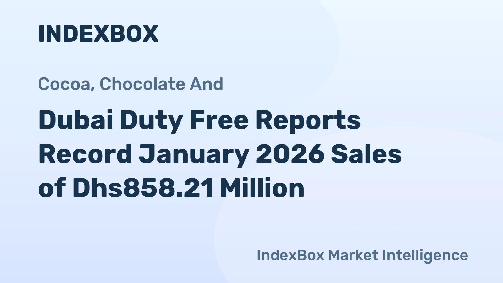 Dubai Duty Free Reports Record January 2026 Sales of Dhs858.21 Million
