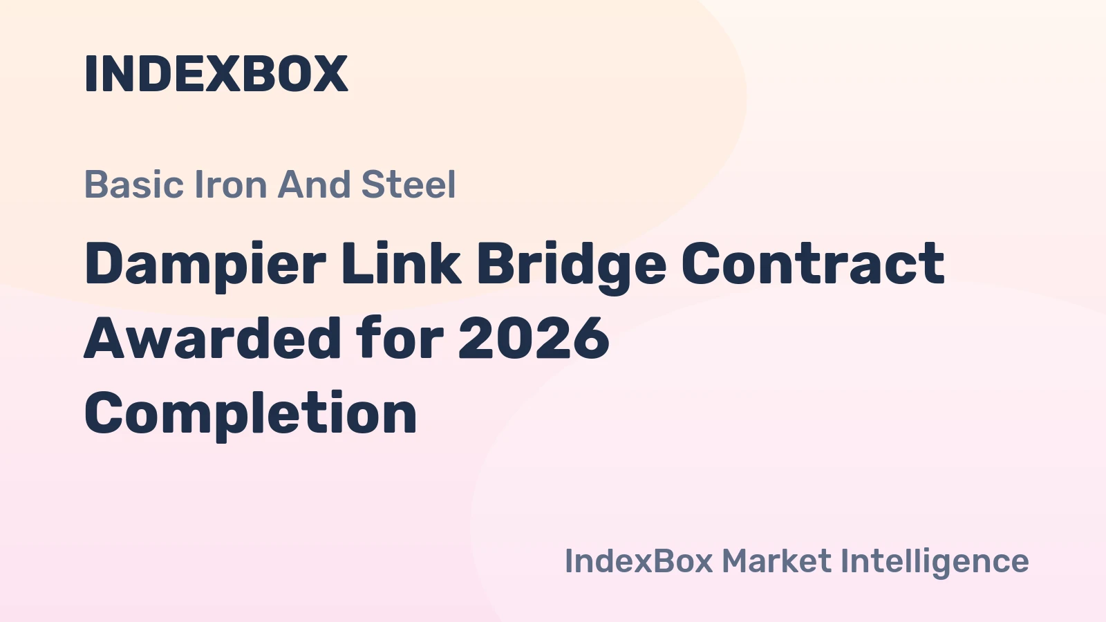 Dampier Link Bridge Contract Awarded for 2026 Completion