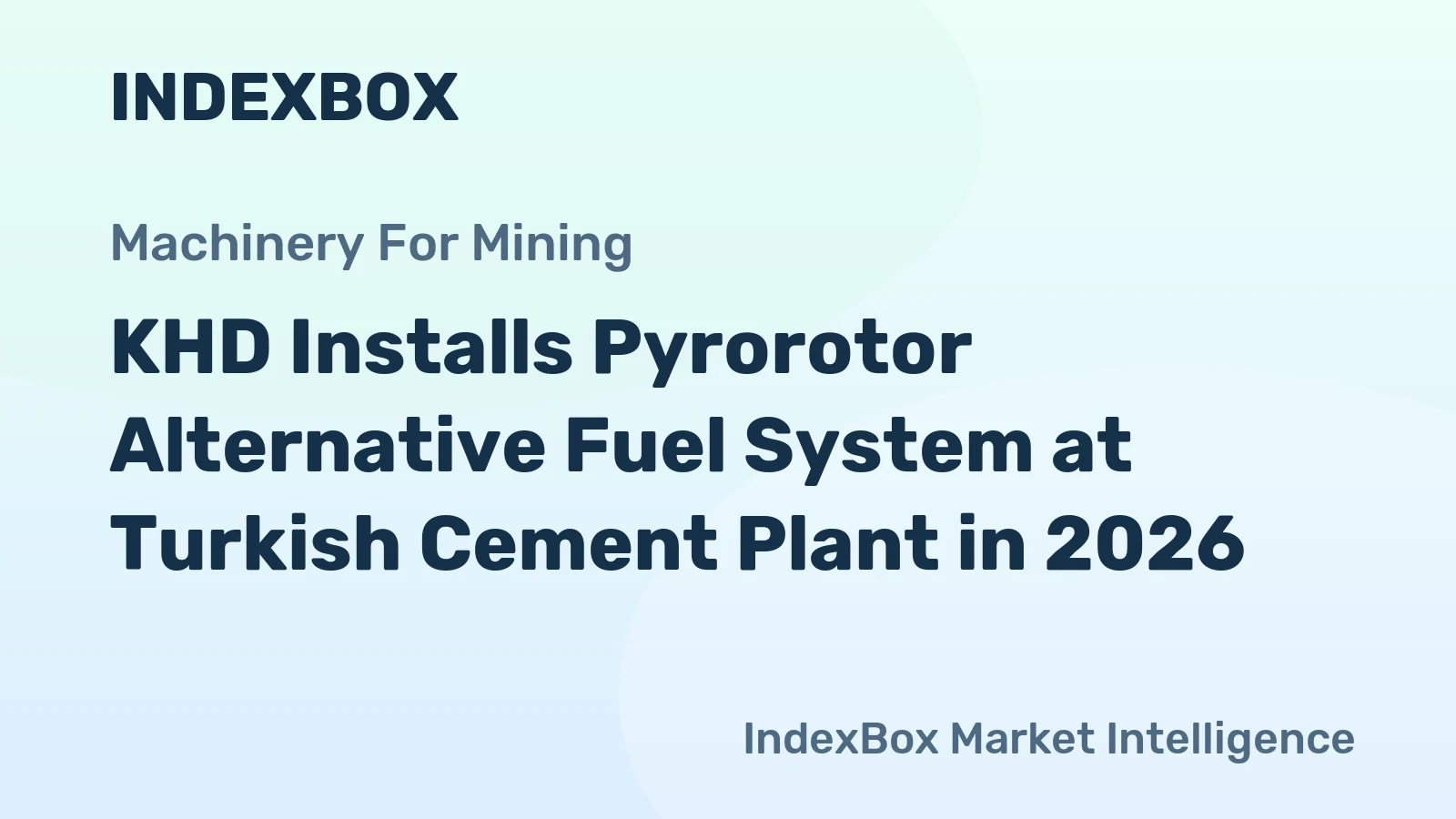 KHD Installs Pyrorotor Alternative Fuel System at Turkish Cement Plant in 2026