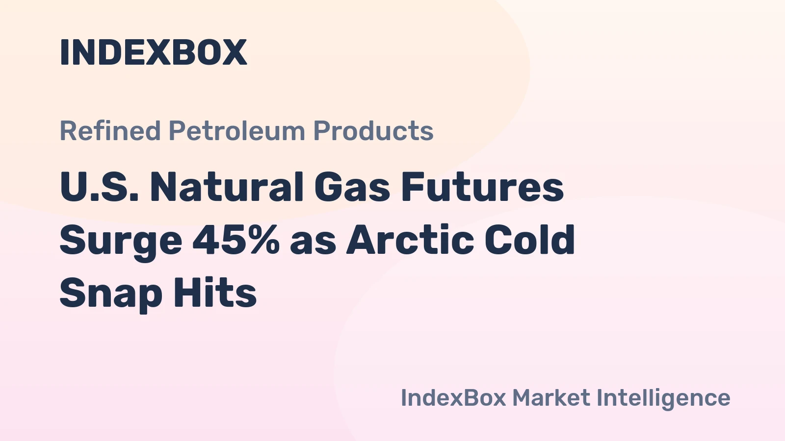 U.S. Natural Gas Futures Surge 45% as Arctic Cold Snap Hits