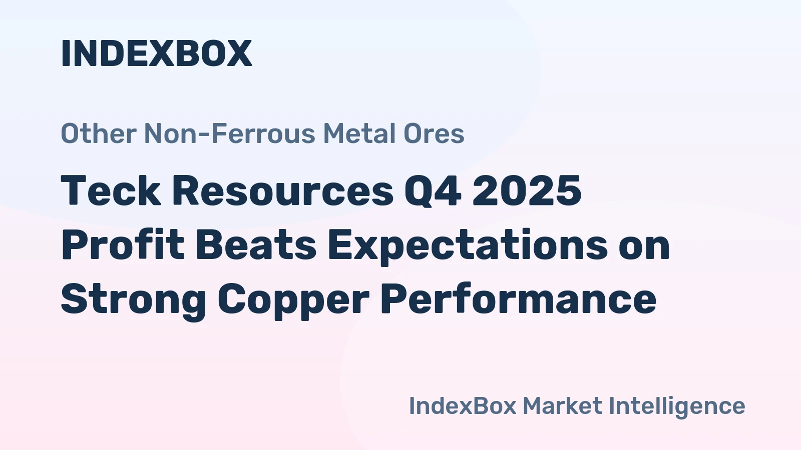 Teck Resources Q4 2025 Profit Beats Expectations on Strong Copper Performance
