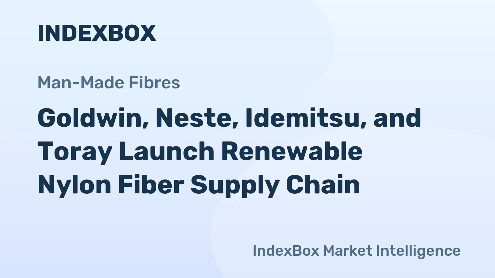 Goldwin, Neste, Idemitsu, and Toray Launch Renewable Nylon Fiber Supply Chain