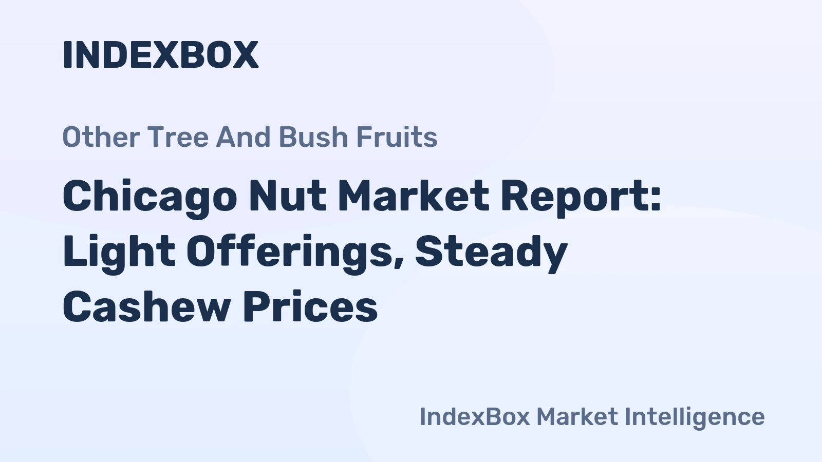 Chicago Nut Market Report: Light Offerings, Steady Cashew Prices