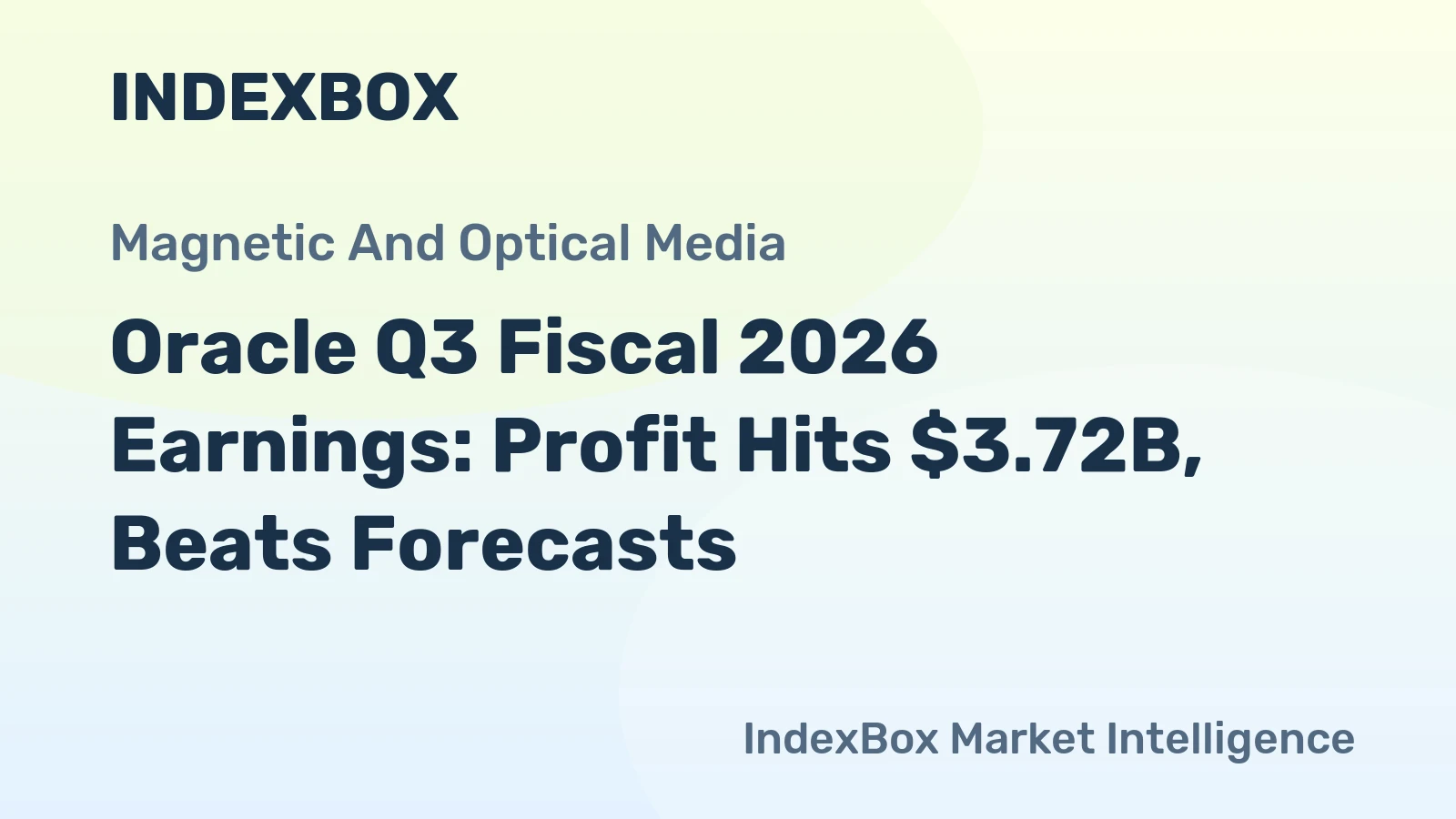 Oracle Q3 Fiscal 2026 Earnings: Profit Hits $3.72B, Beats Forecasts
