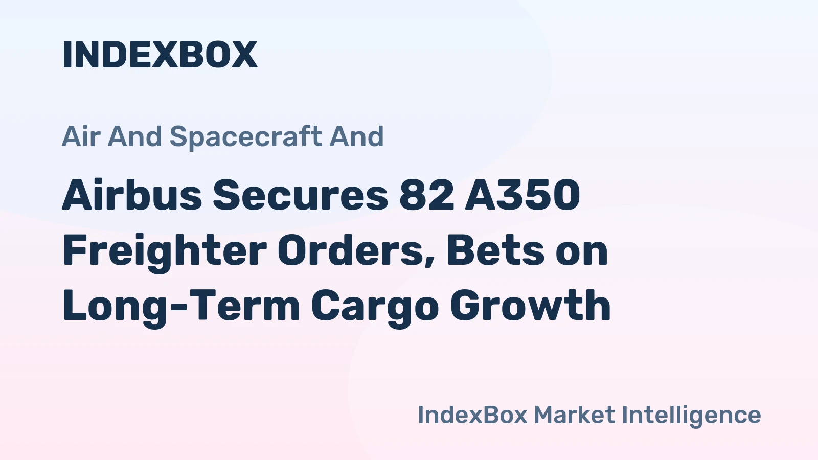 Airbus Secures 82 A350 Freighter Orders, Bets on Long-Term Cargo Growth