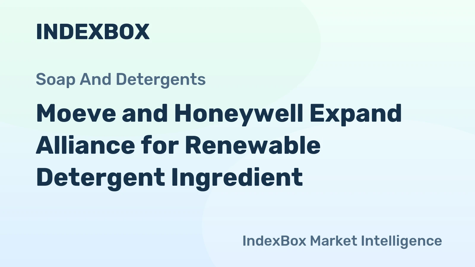 Moeve and Honeywell Expand Alliance for Renewable Detergent Ingredient