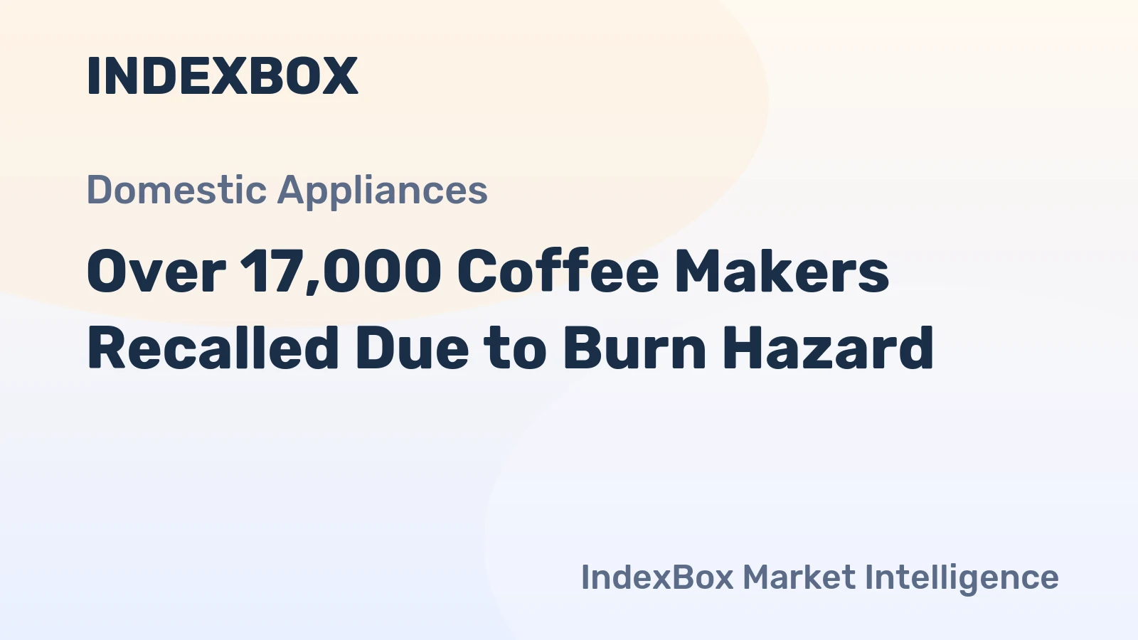 Over 17,000 Coffee Makers Recalled Due to Burn Hazard