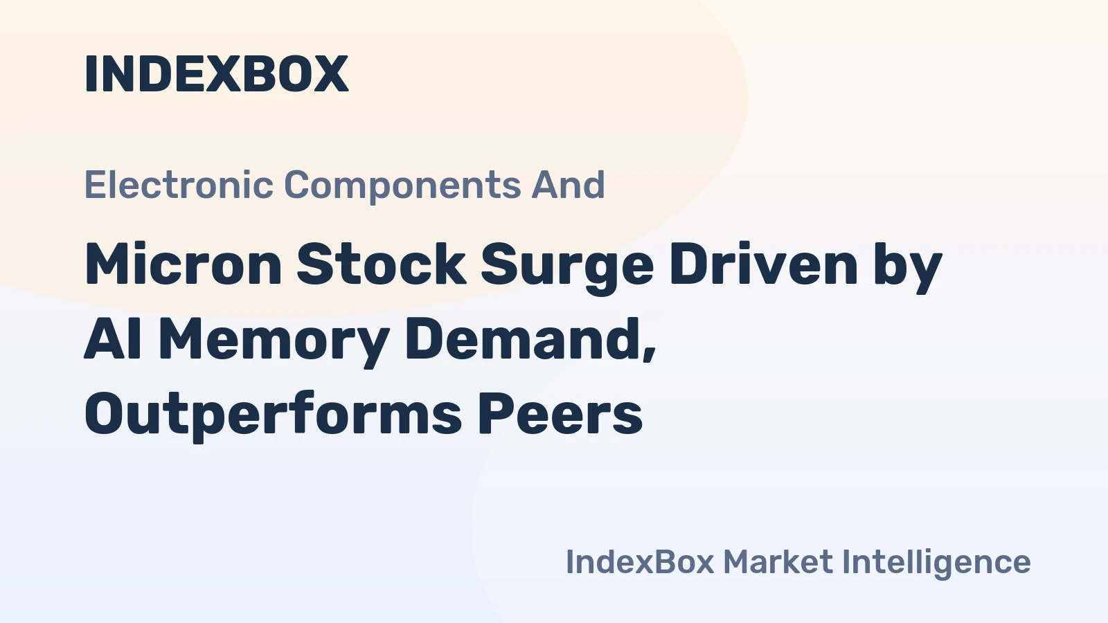 Micron Stock Surge Driven by AI Memory Demand, Outperforms Peers