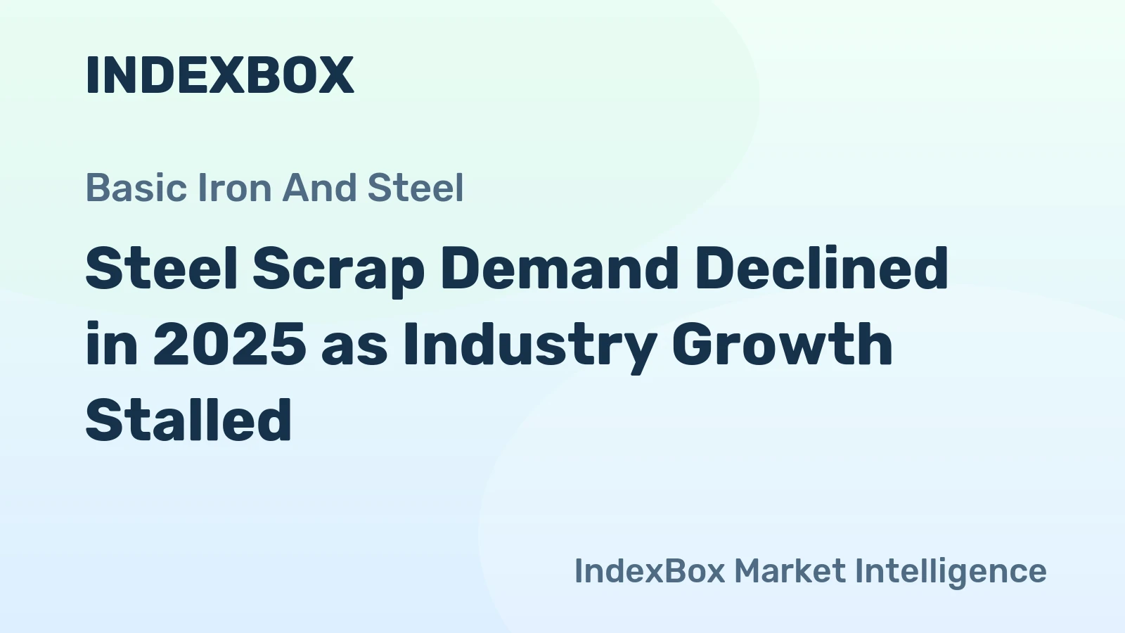 Steel Scrap Demand Declined in 2025 as Industry Growth Stalled