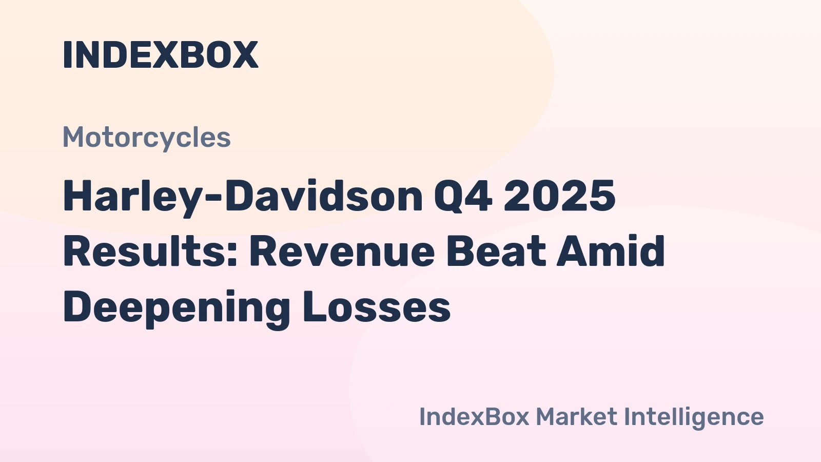 Harley-Davidson Q4 2025 Results: Revenue Beat Amid Deepening Losses