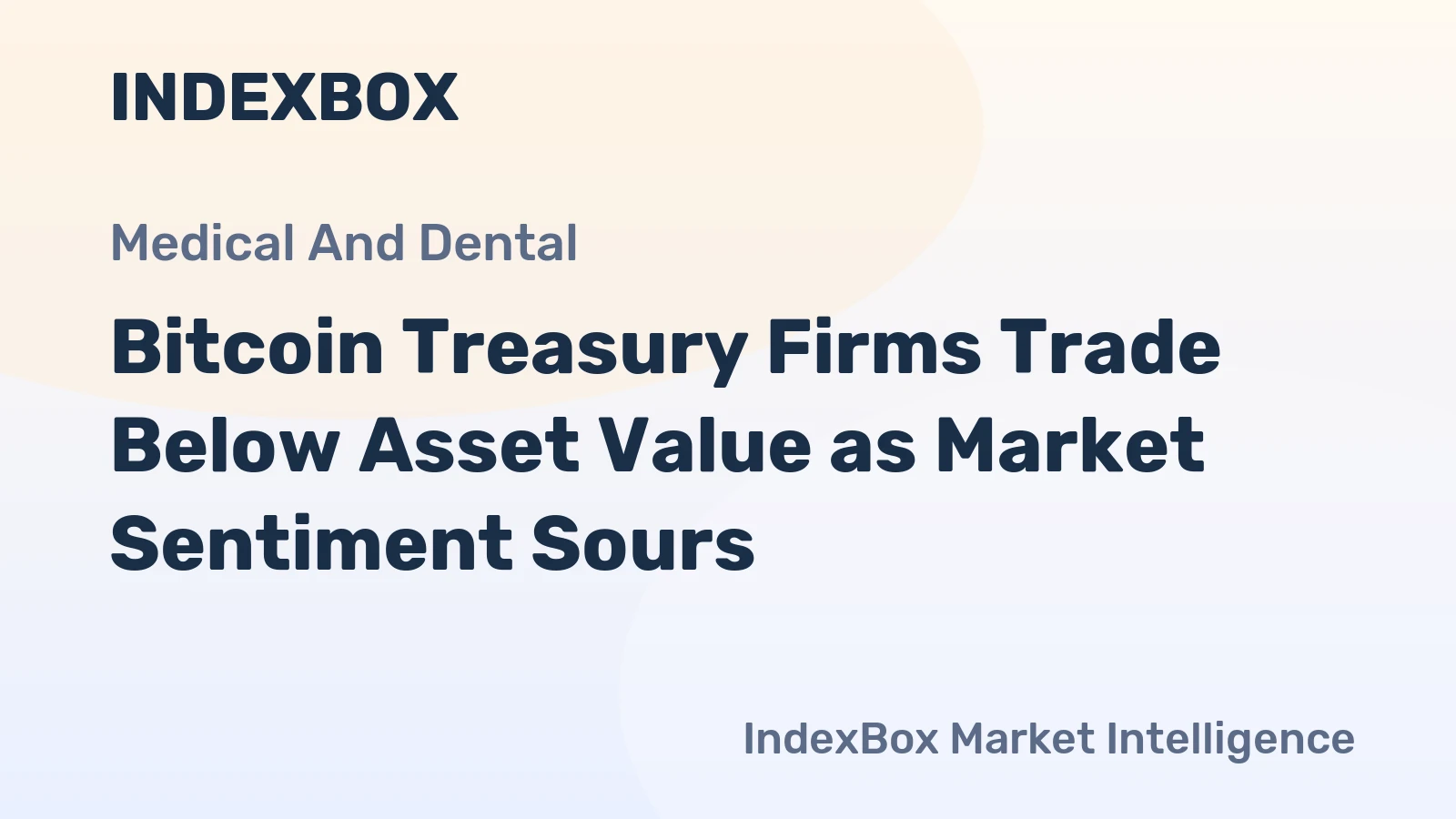 Bitcoin Treasury Firms Trade Below Asset Value as Market Sentiment Sours