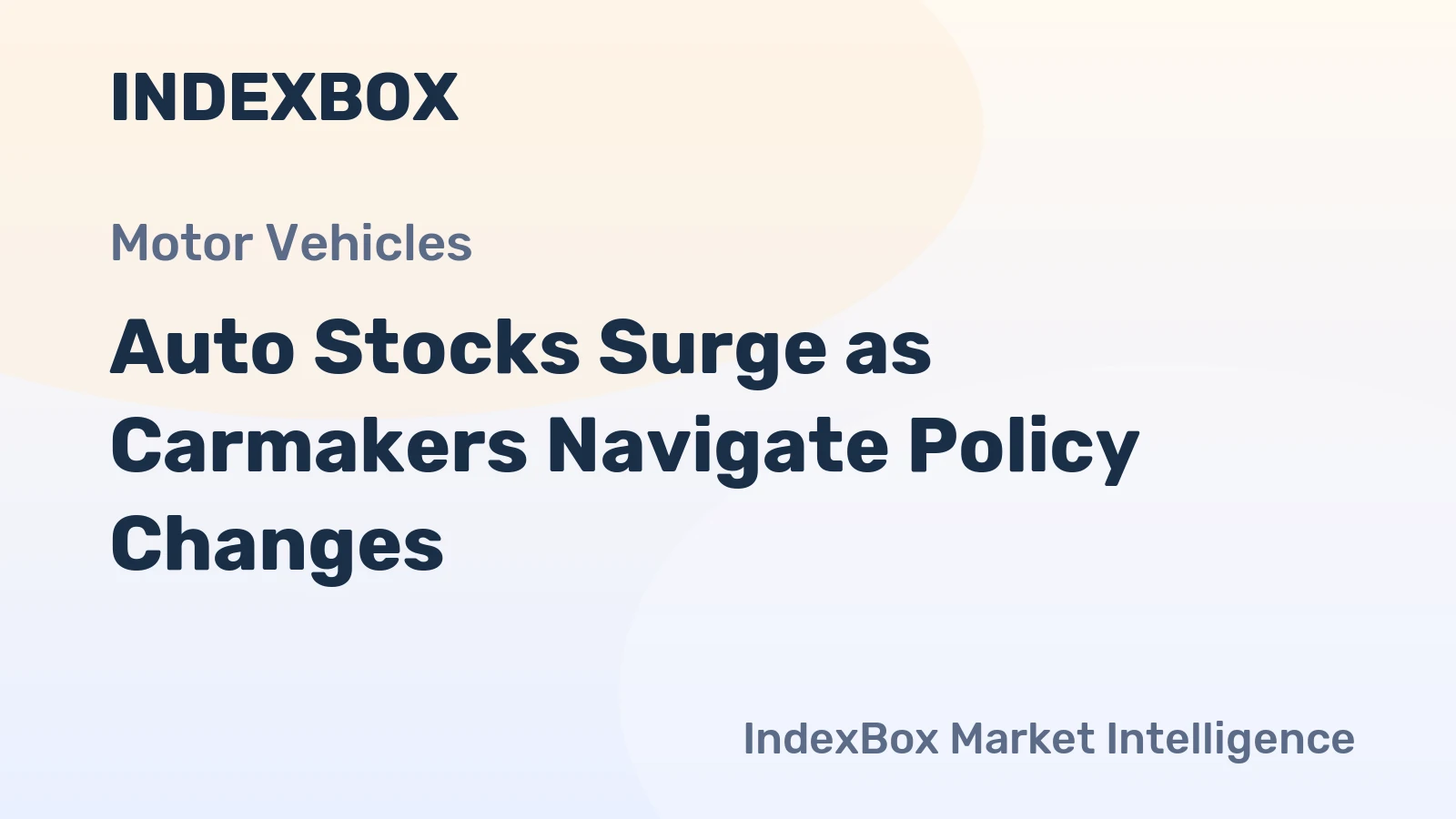 Auto Stocks Surge as Carmakers Navigate Policy Changes