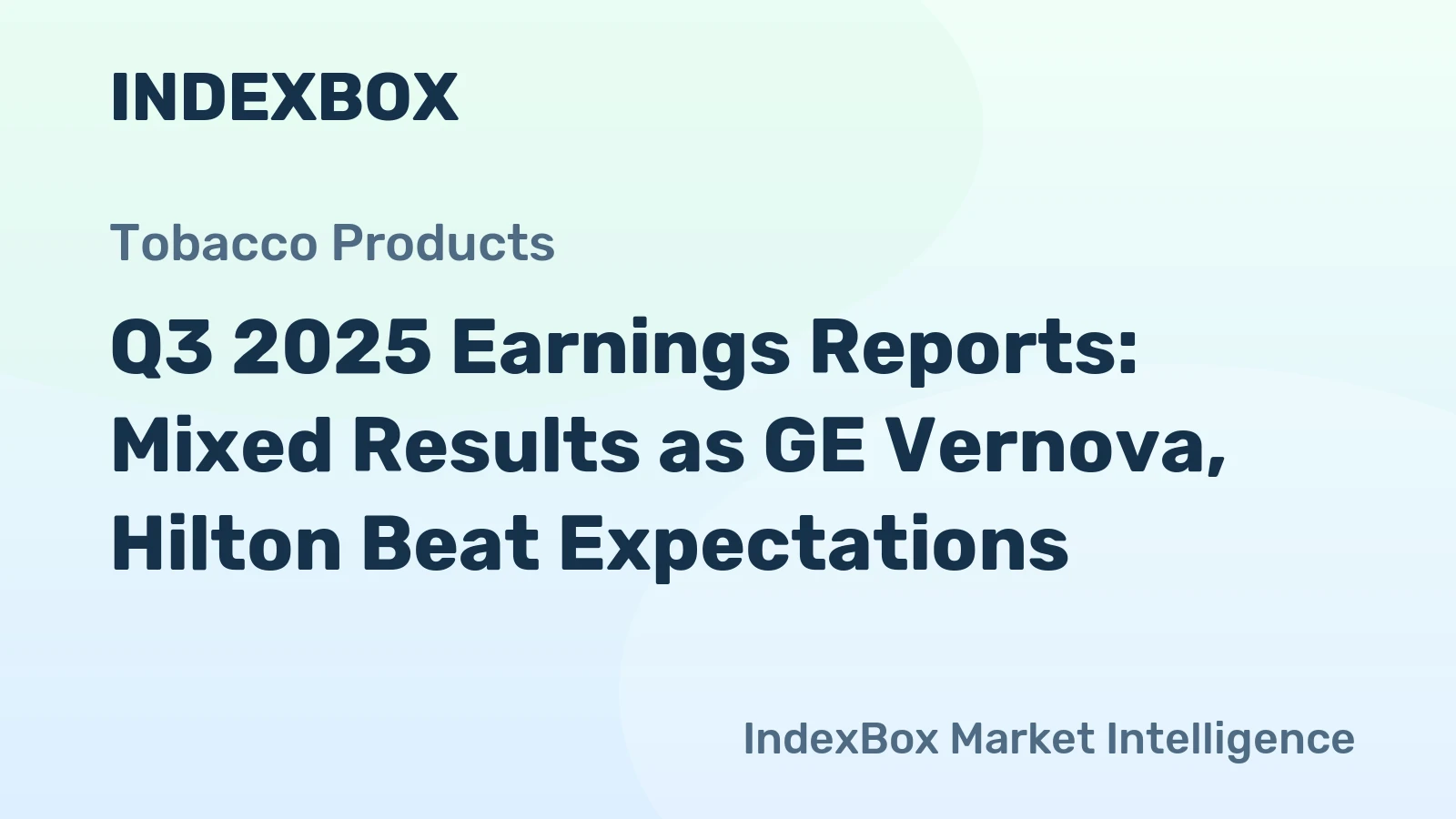 Q3 2025 Earnings Reports: Mixed Results as GE Vernova, Hilton Beat Expectations