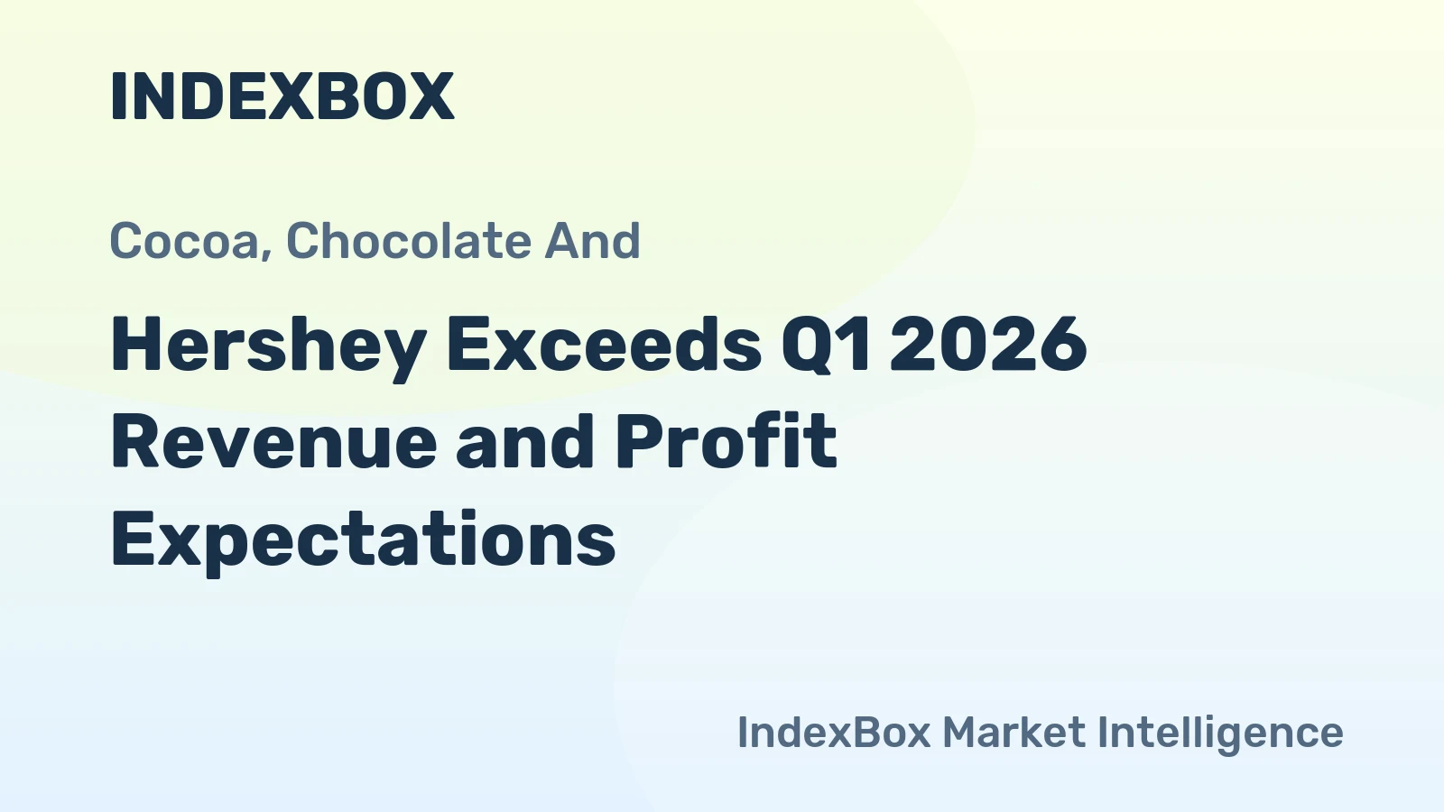 Hershey Exceeds Q1 2026 Revenue and Profit Expectations