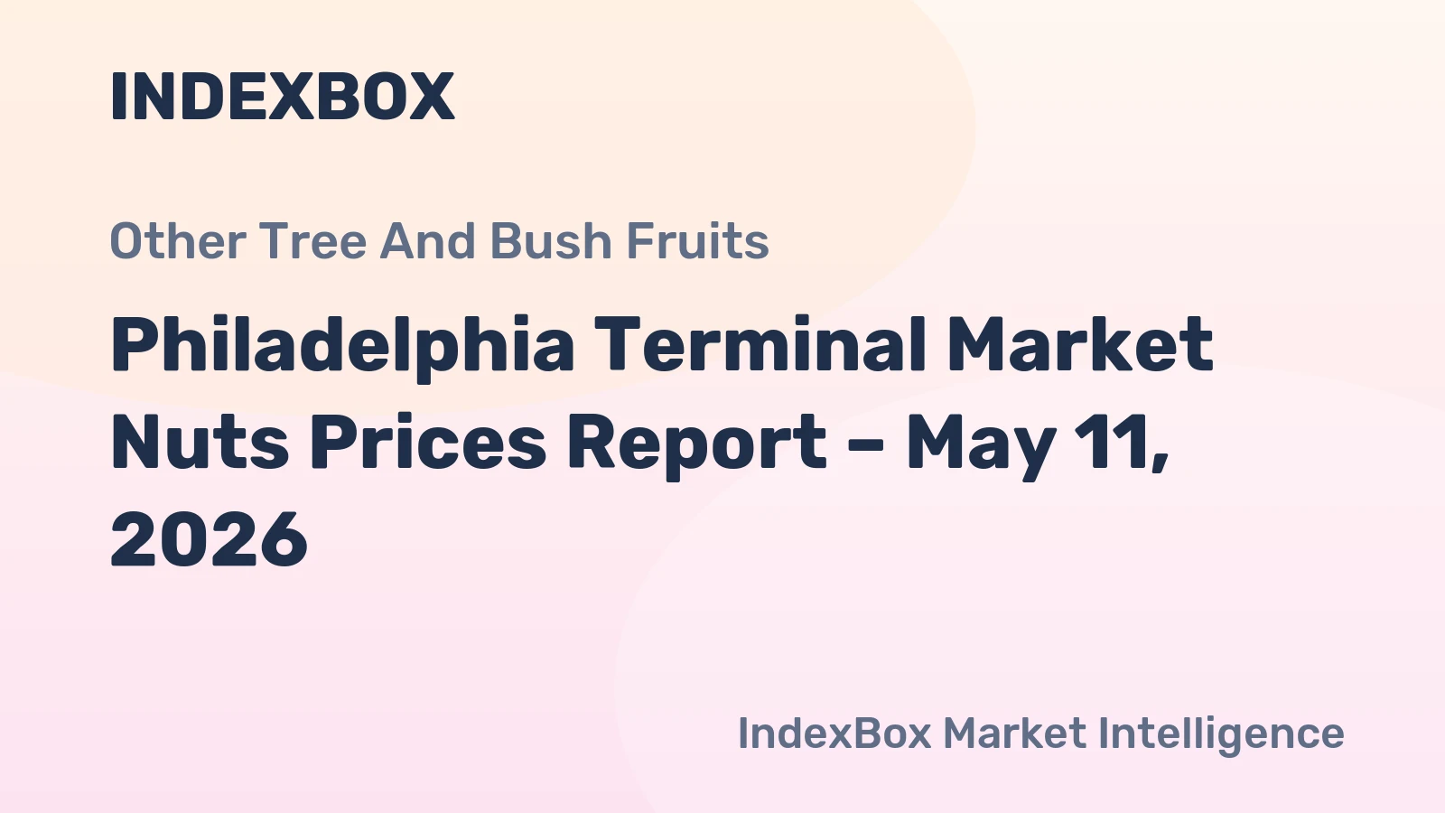 Philadelphia Terminal Market Nuts Prices Report – May 11, 2026