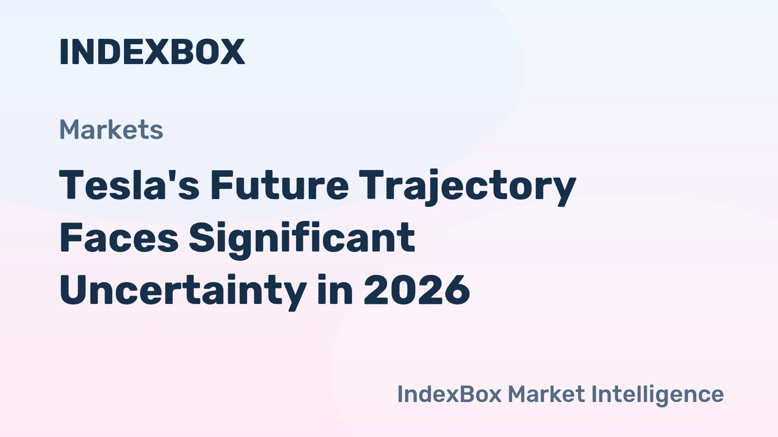Tesla's Future Trajectory Faces Significant Uncertainty in 2026