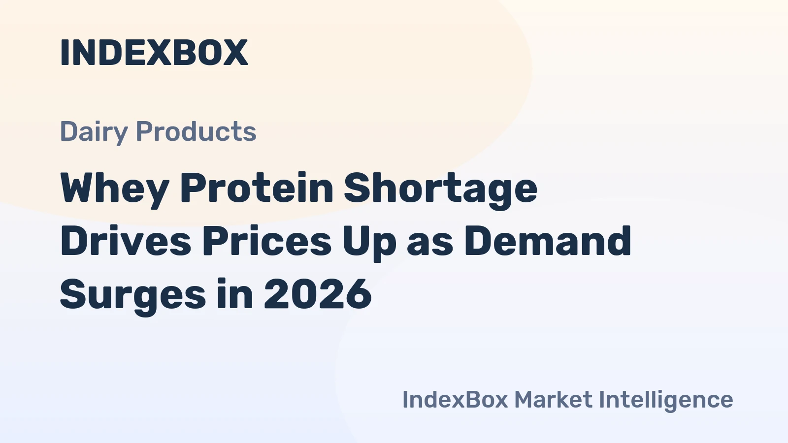 Whey Protein Shortage Drives Prices Up as Demand Surges in 2026