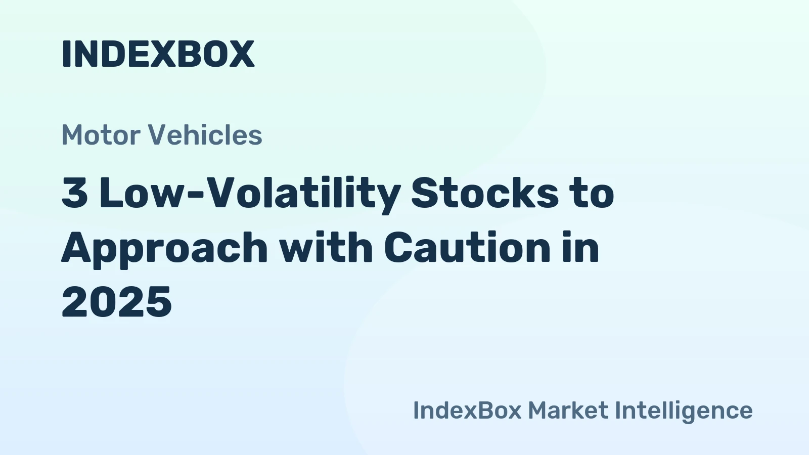 3 Low-Volatility Stocks to Approach with Caution in 2025