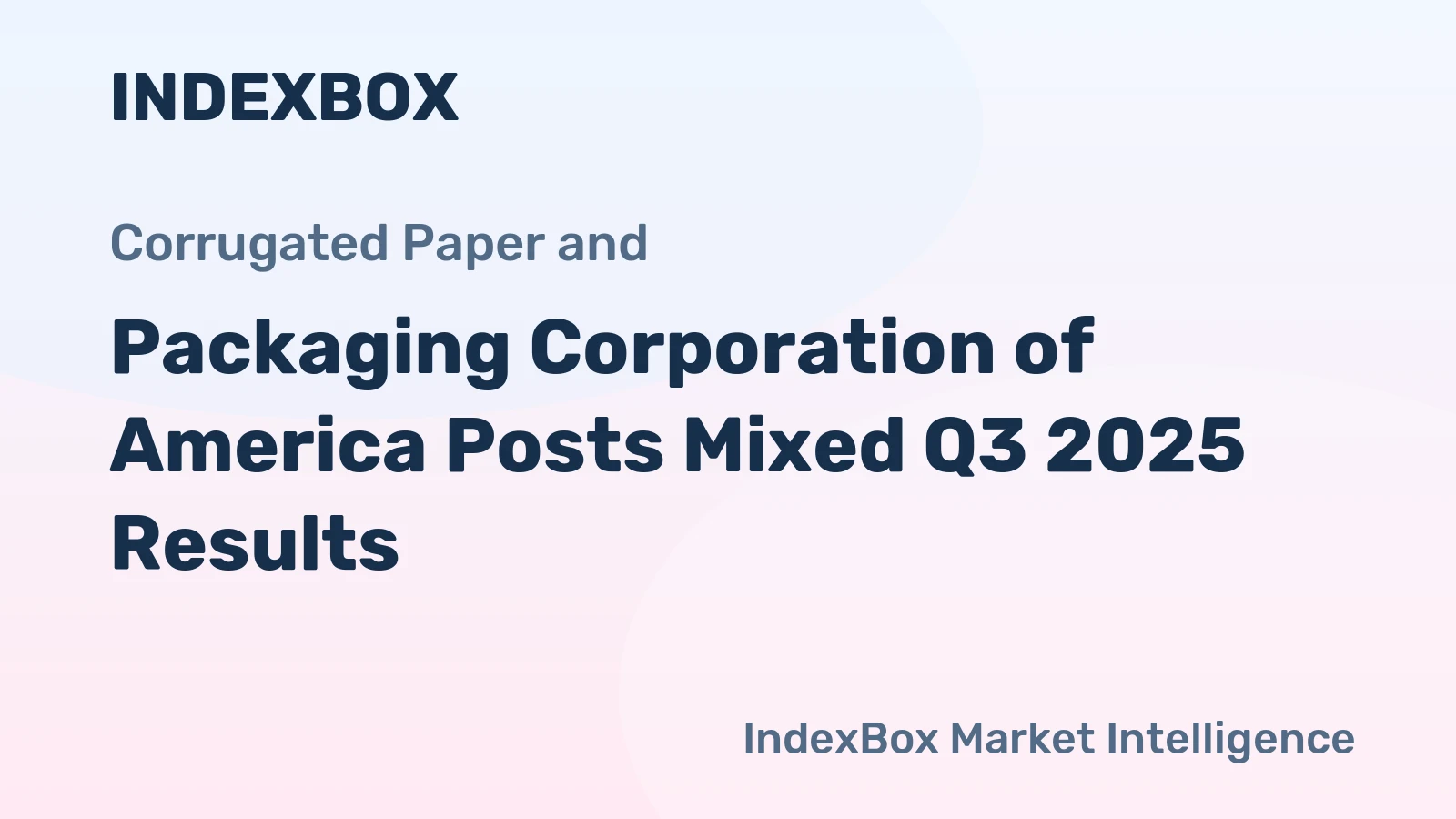 Packaging Corporation of America Posts Mixed Q3 2025 Results
