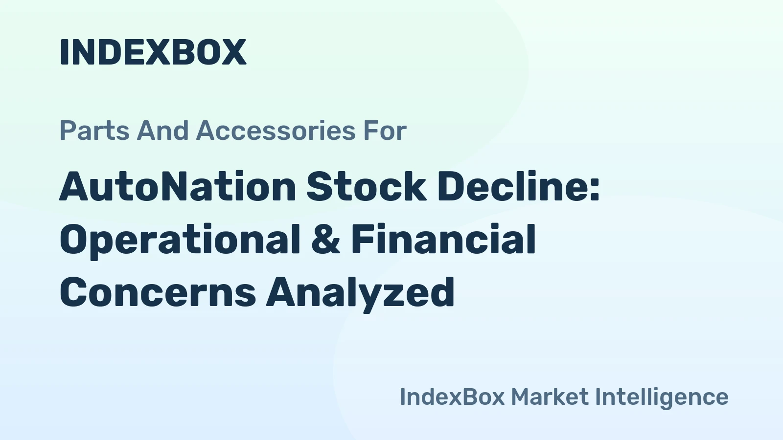 AutoNation Stock Decline: Operational & Financial Concerns Analyzed