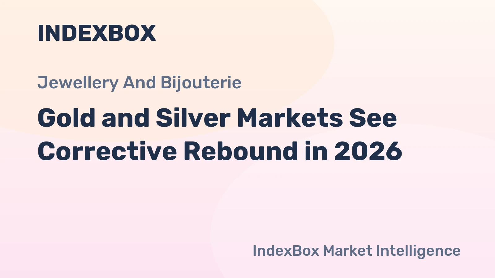 Gold and Silver Markets See Corrective Rebound in 2026