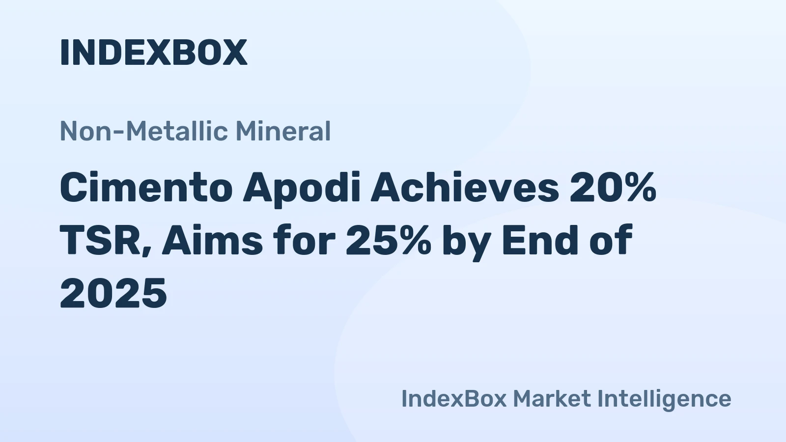 Cimento Apodi Achieves 20% TSR, Aims for 25% by End of 2025