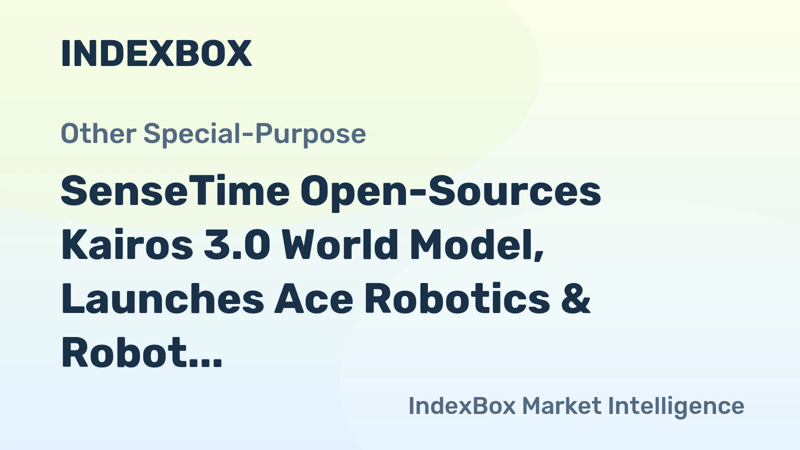 SenseTime Open-Sources Kairos 3.0 World Model, Launches Ace Robotics & Robot Dog