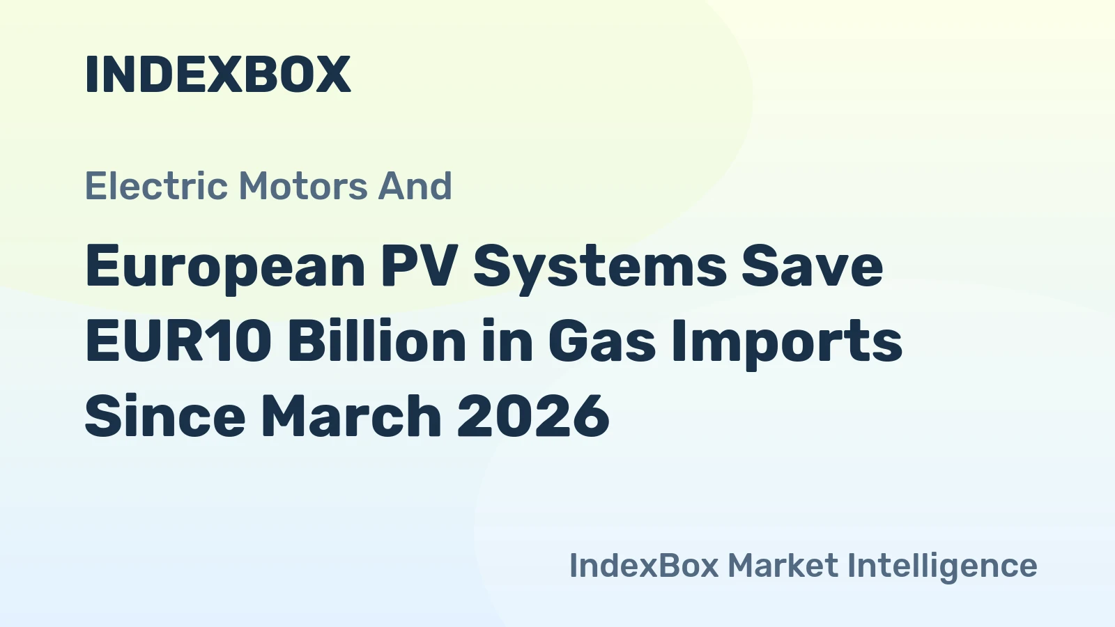 European PV Systems Save EUR10 Billion in Gas Imports Since March 2026