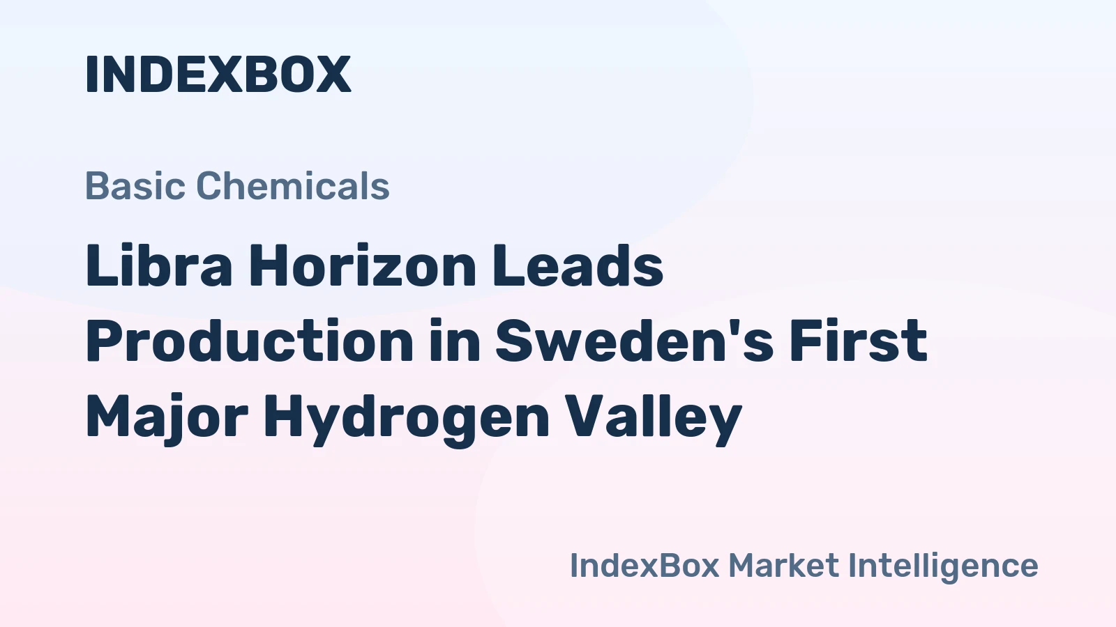 Libra Horizon Leads Production in Sweden's First Major Hydrogen Valley
