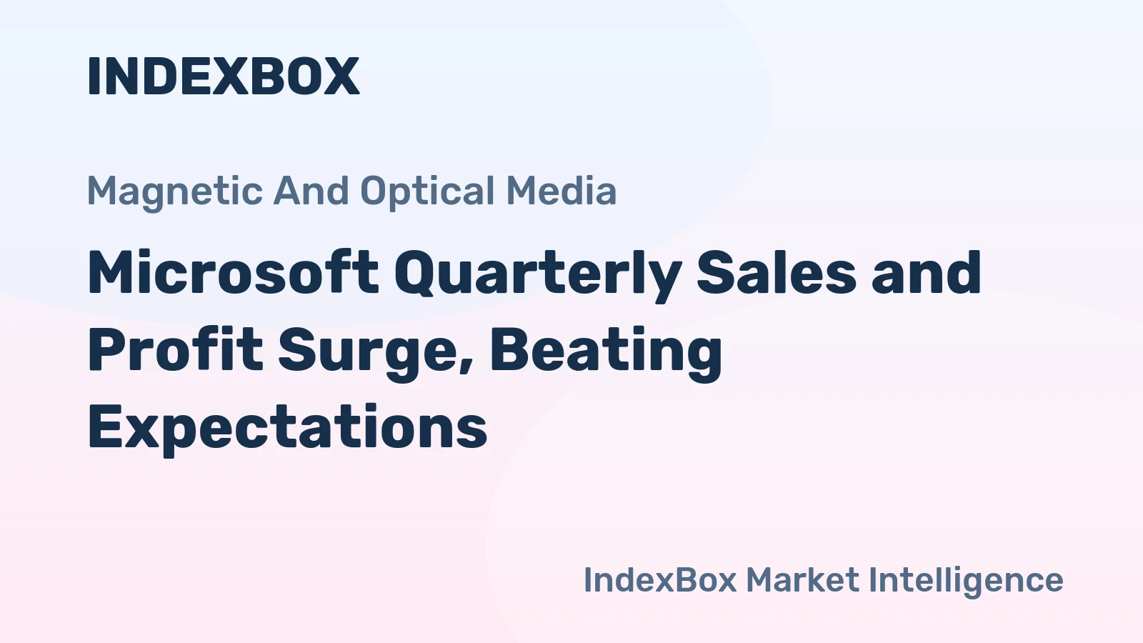 Microsoft Quarterly Sales and Profit Surge, Beating Expectations