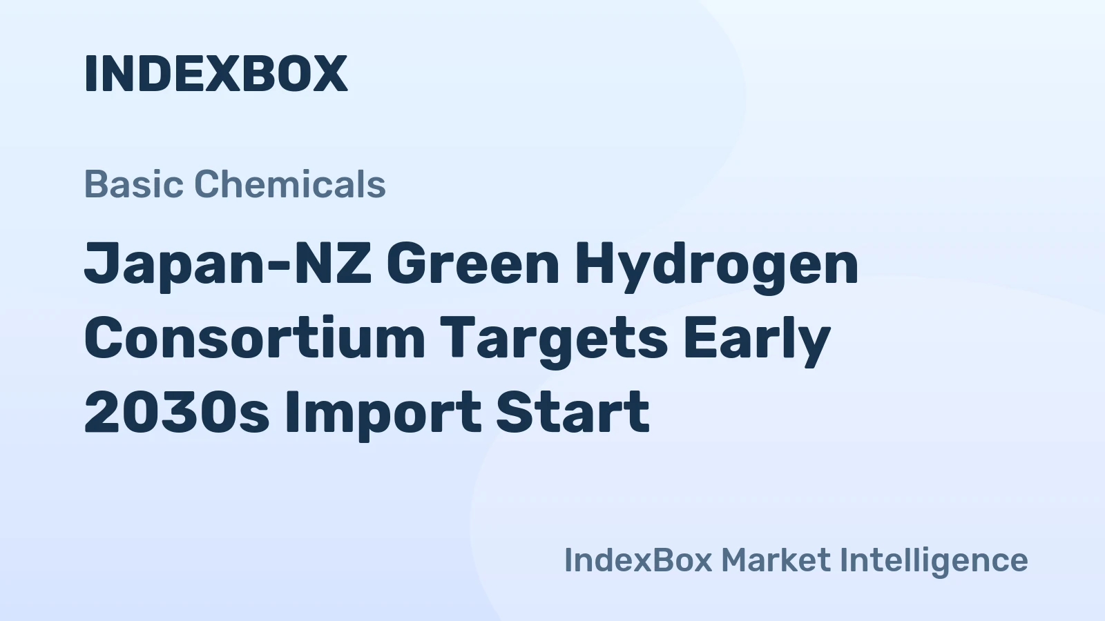 Japan-NZ Green Hydrogen Consortium Targets Early 2030s Import Start