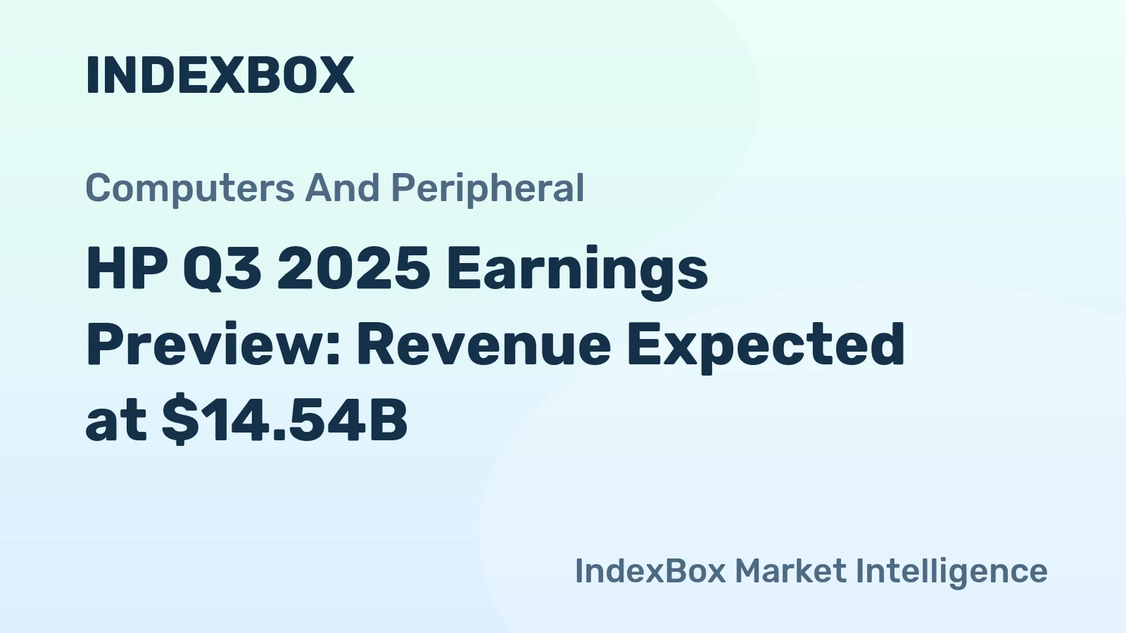 HP Q3 2025 Earnings Preview: Revenue Expected at $14.54B
