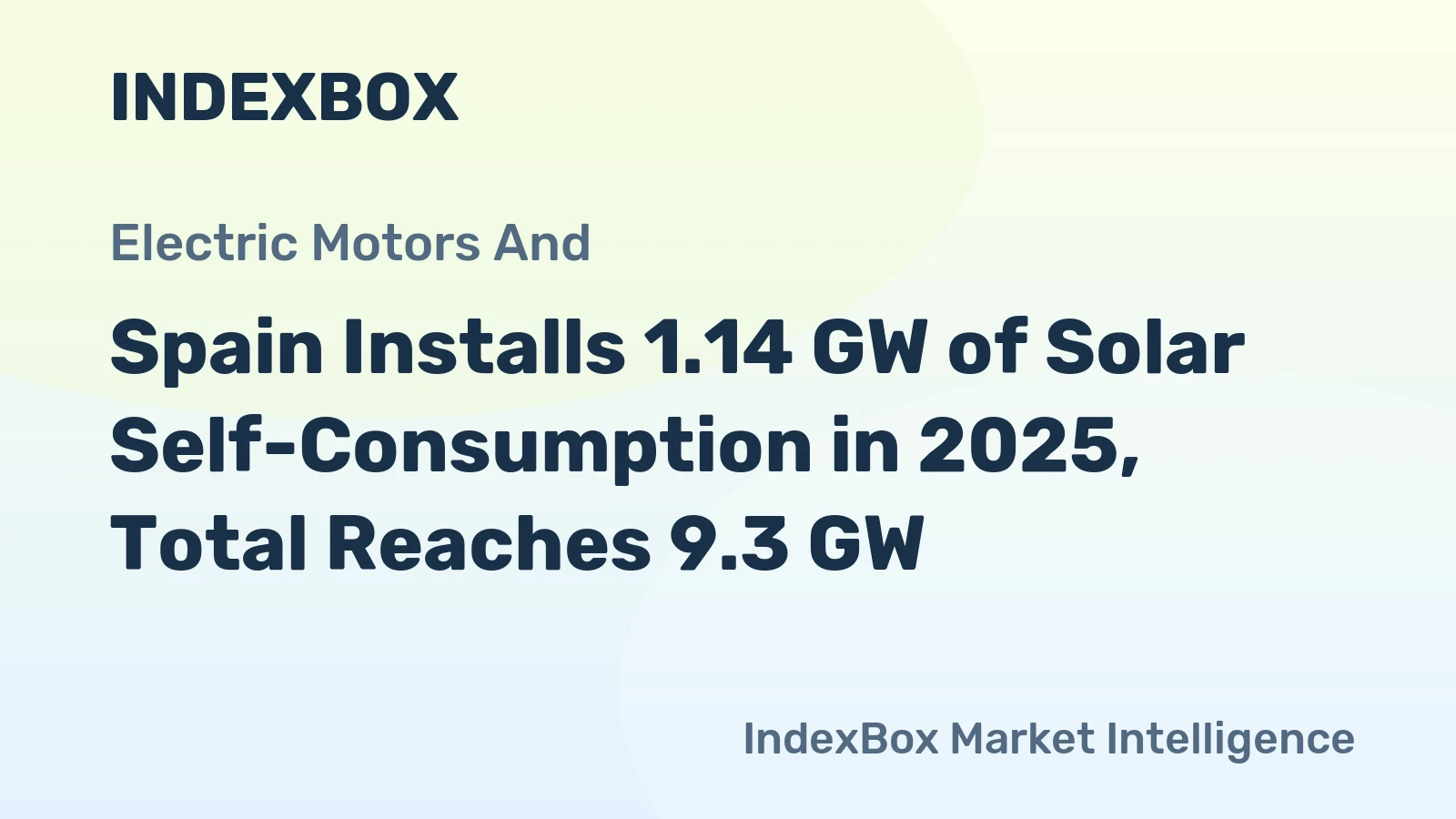 Spain Installs 1.14 GW of Solar Self-Consumption in 2025, Total Reaches 9.3 GW