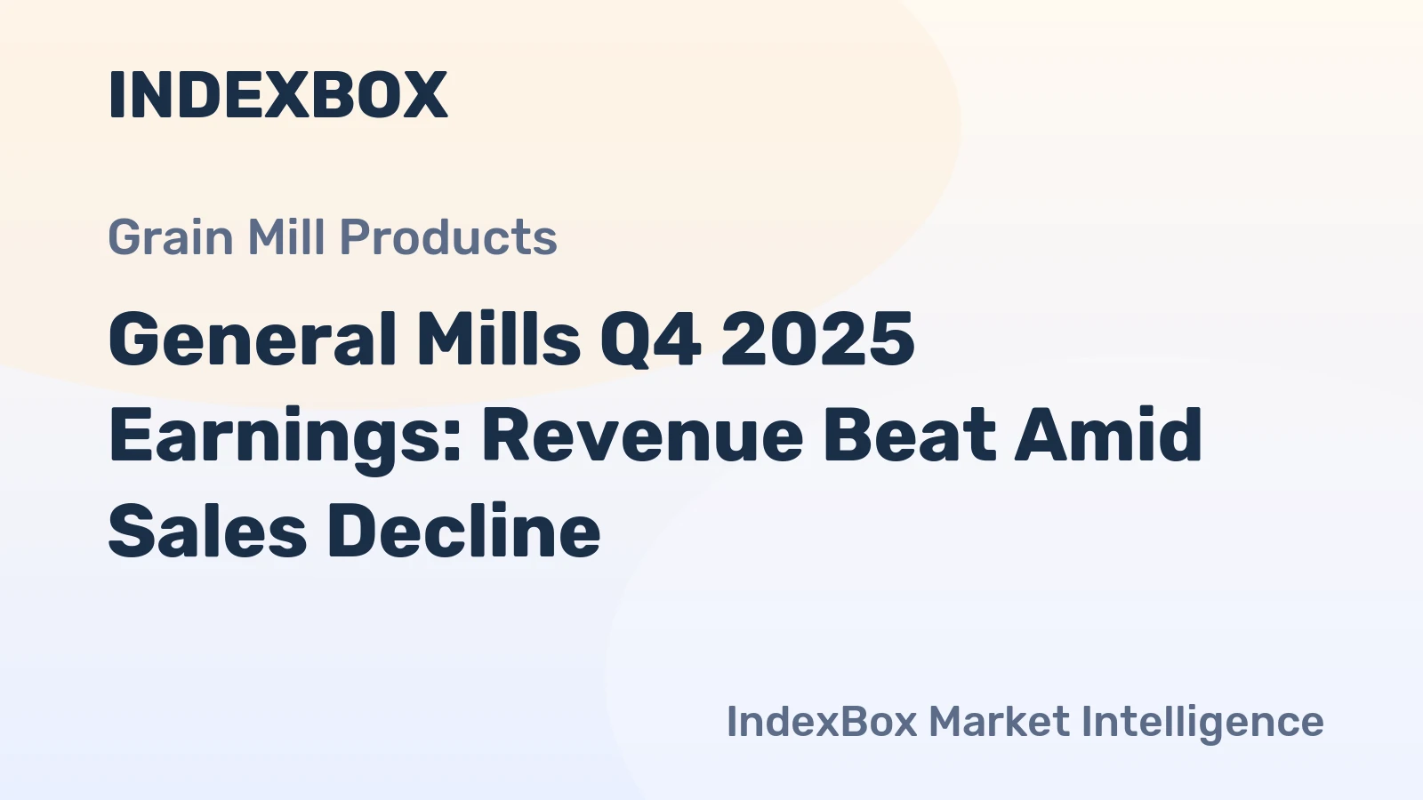 General Mills Q4 2025 Earnings: Revenue Beat Amid Sales Decline