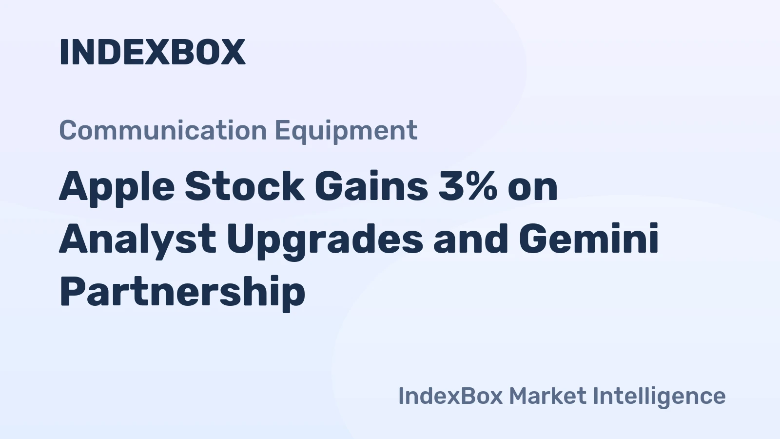Apple Stock Gains 3% on Analyst Upgrades and Gemini Partnership