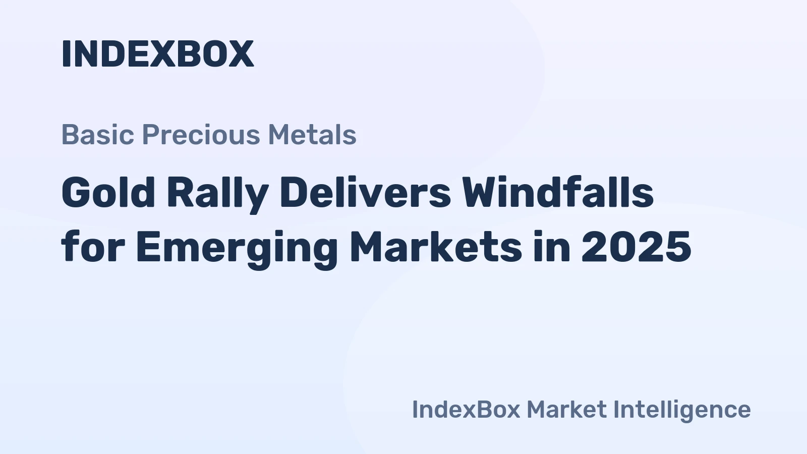 Gold Rally Delivers Windfalls for Emerging Markets in 2025