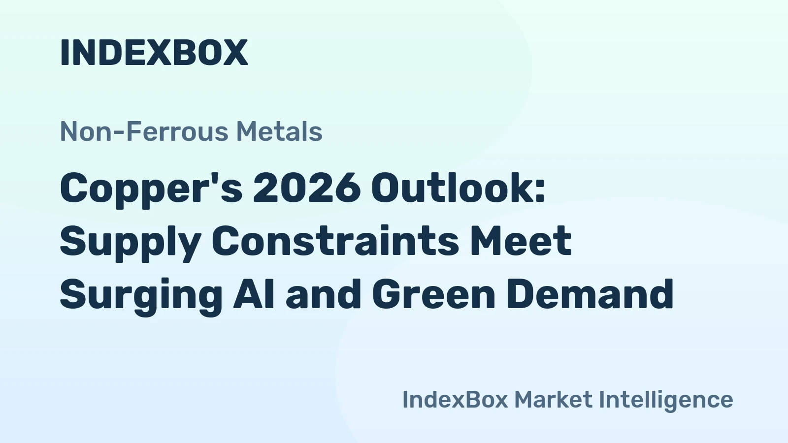 Copper's 2026 Outlook: Supply Constraints Meet Surging AI and Green Demand