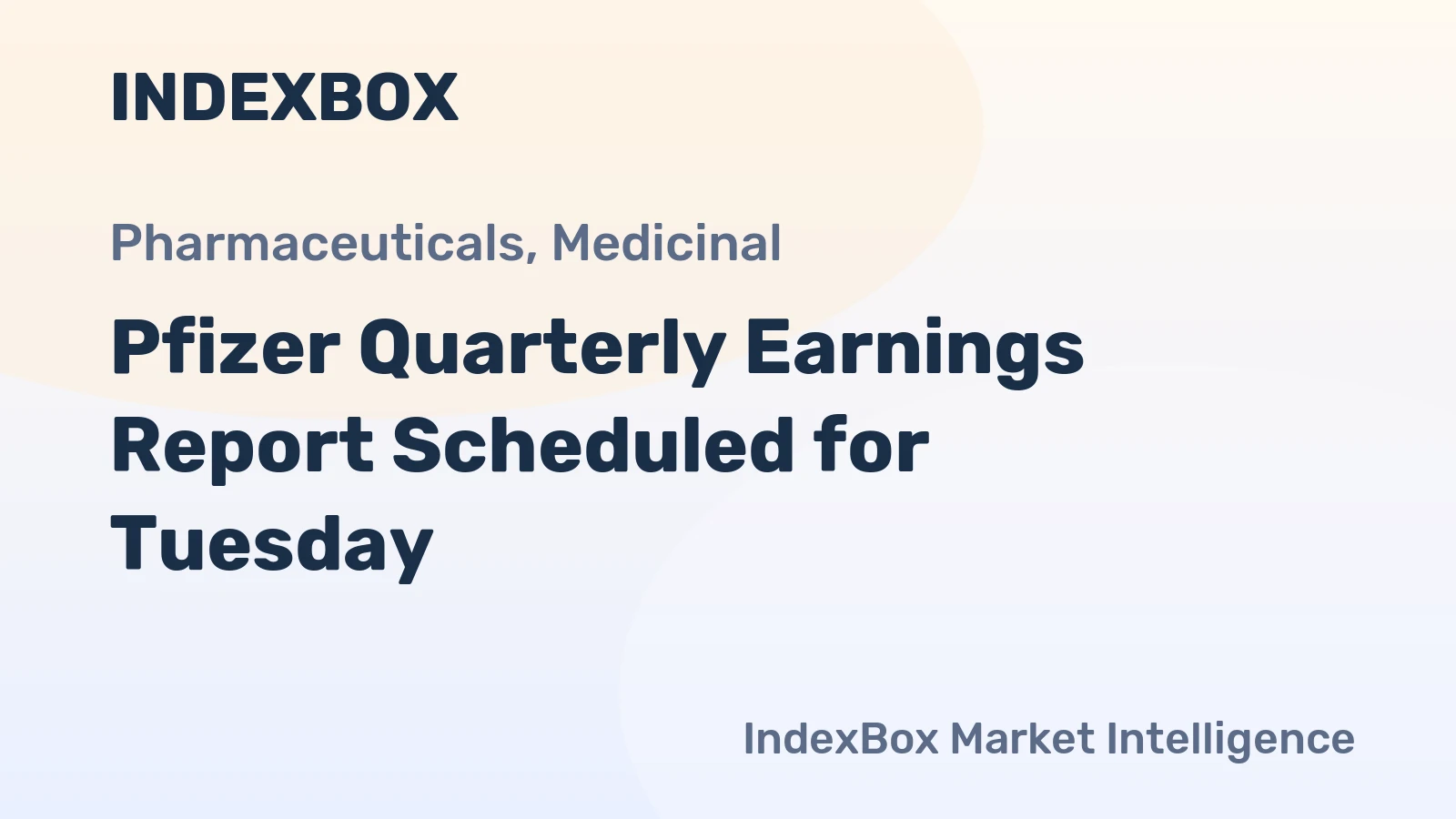 Pfizer Quarterly Earnings Report Scheduled for Tuesday