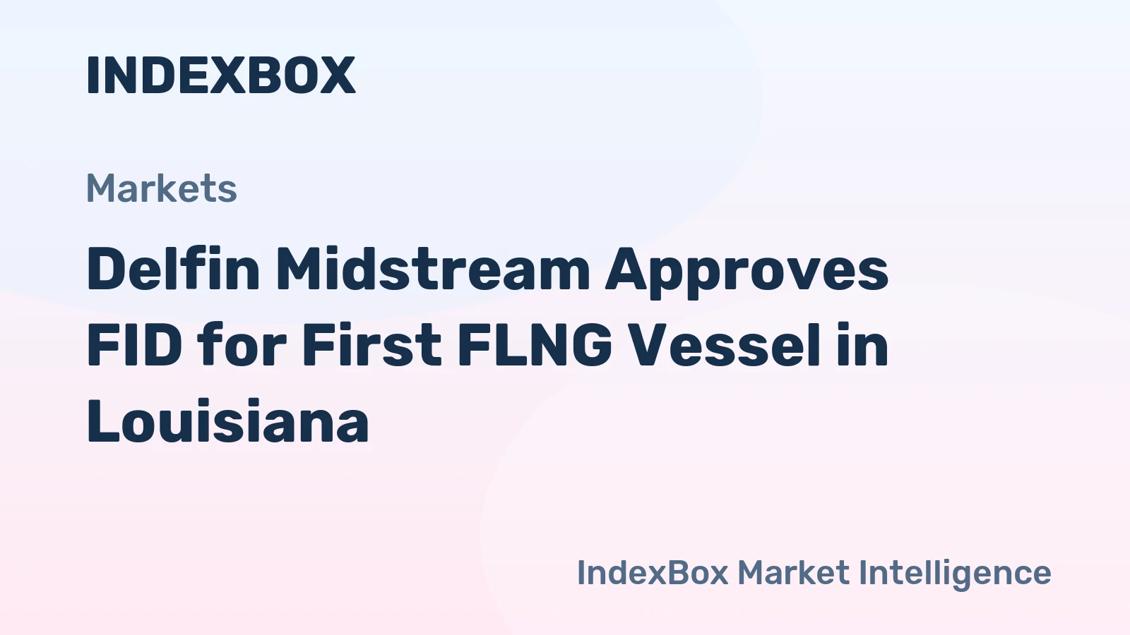 Delfin Midstream Approves FID for First FLNG Vessel in Louisiana
