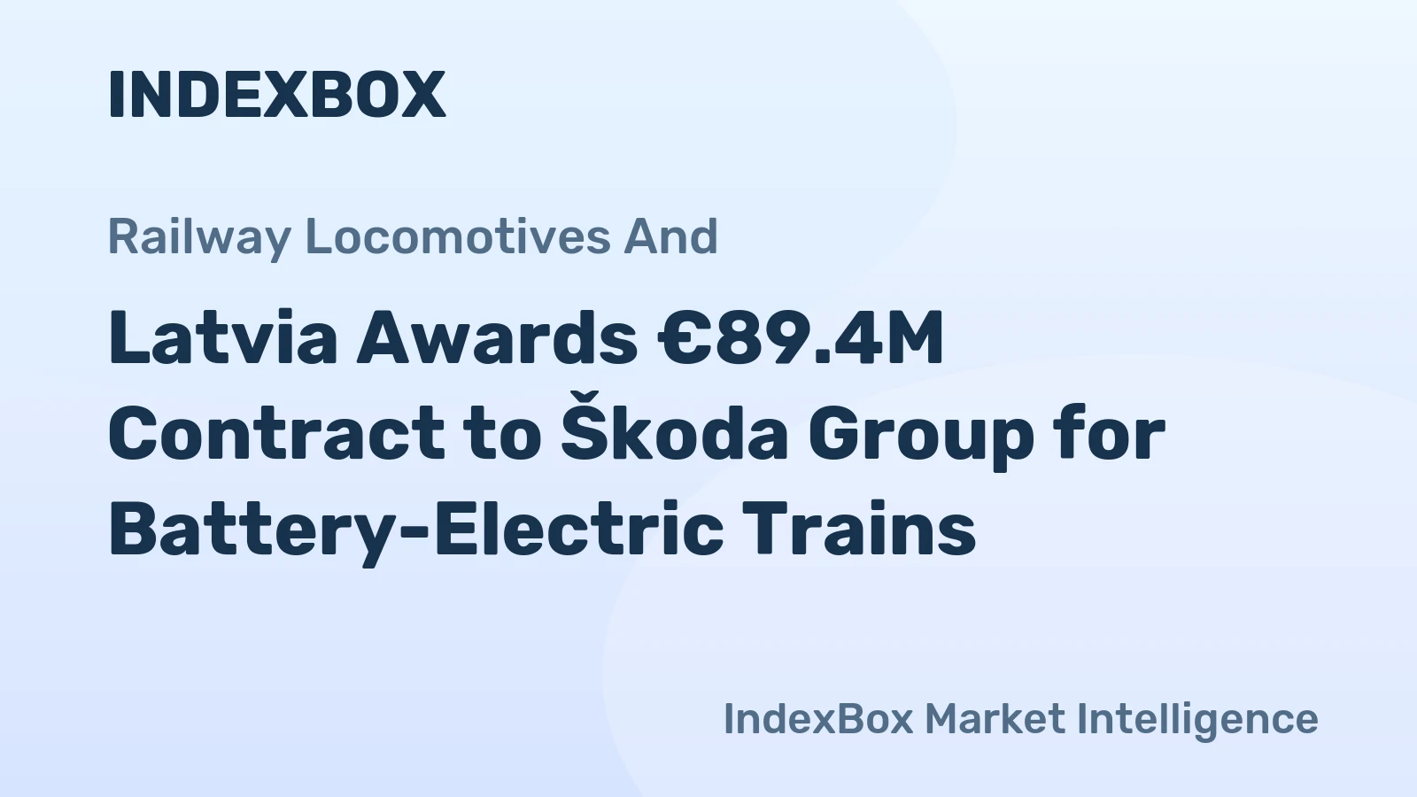 Latvia Awards €89.4M Contract to Škoda Group for Battery-Electric Trains