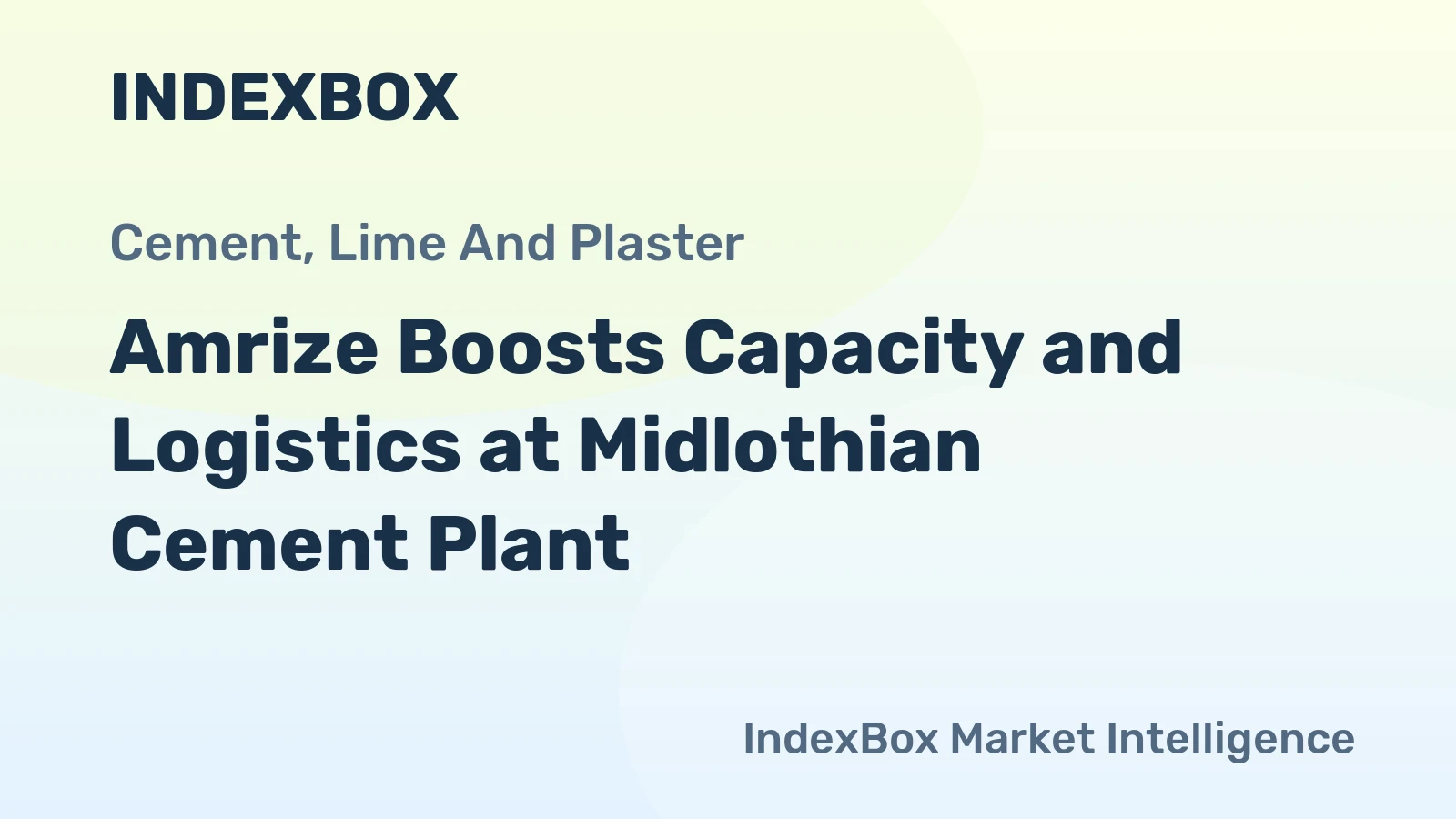 Amrize Boosts Capacity and Logistics at Midlothian Cement Plant
