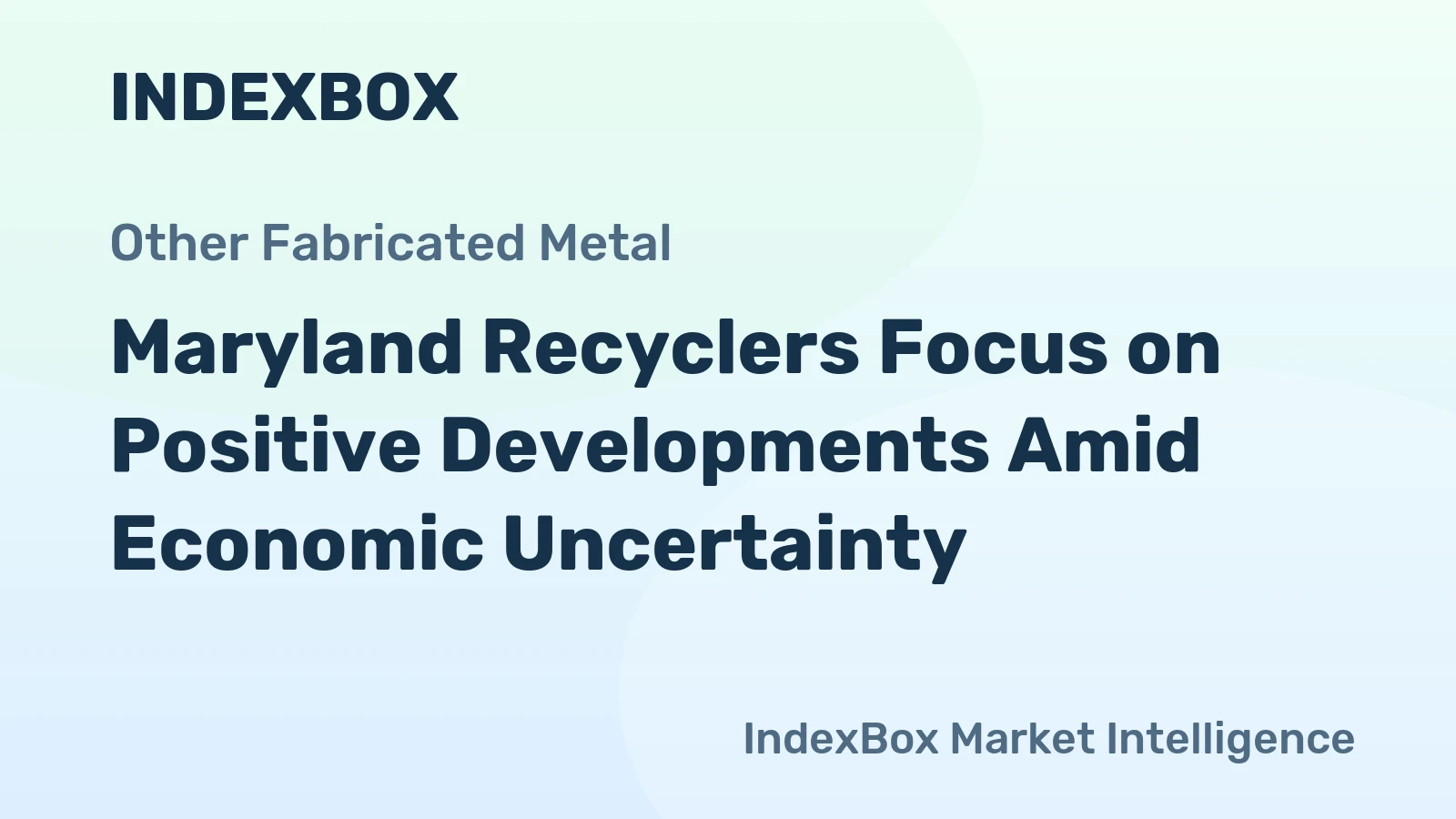 Maryland Recyclers Focus on Positive Developments Amid Economic Uncertainty