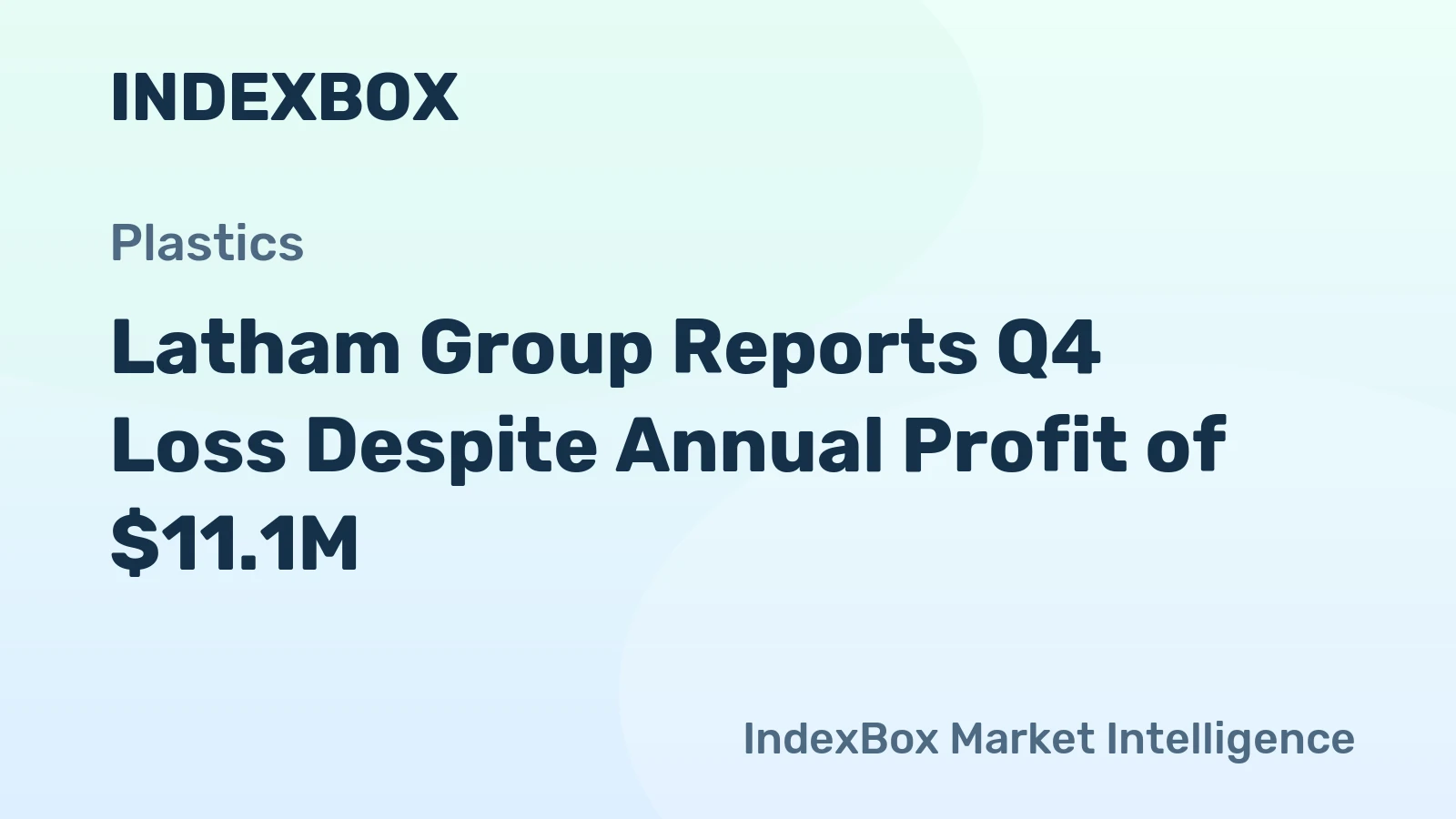 Latham Group Reports Q4 Loss Despite Annual Profit of $11.1M