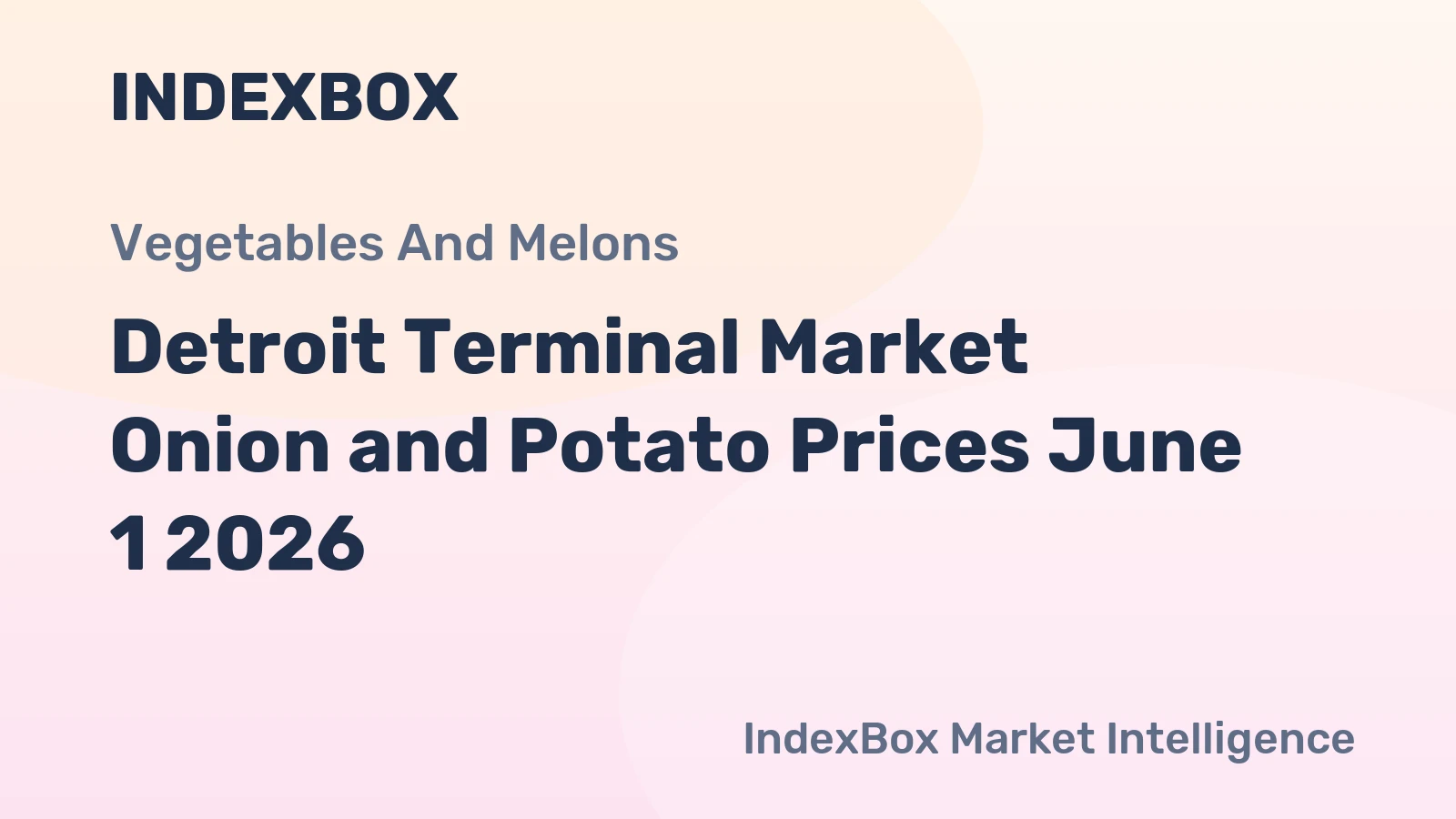 Detroit Terminal Market Onion and Potato Prices June 1 2026