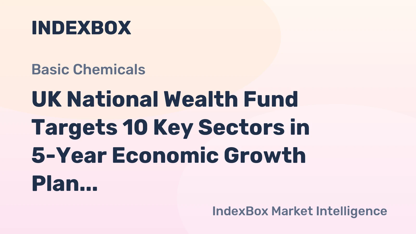 UK National Wealth Fund Targets 10 Key Sectors in 5-Year Economic Growth Plan