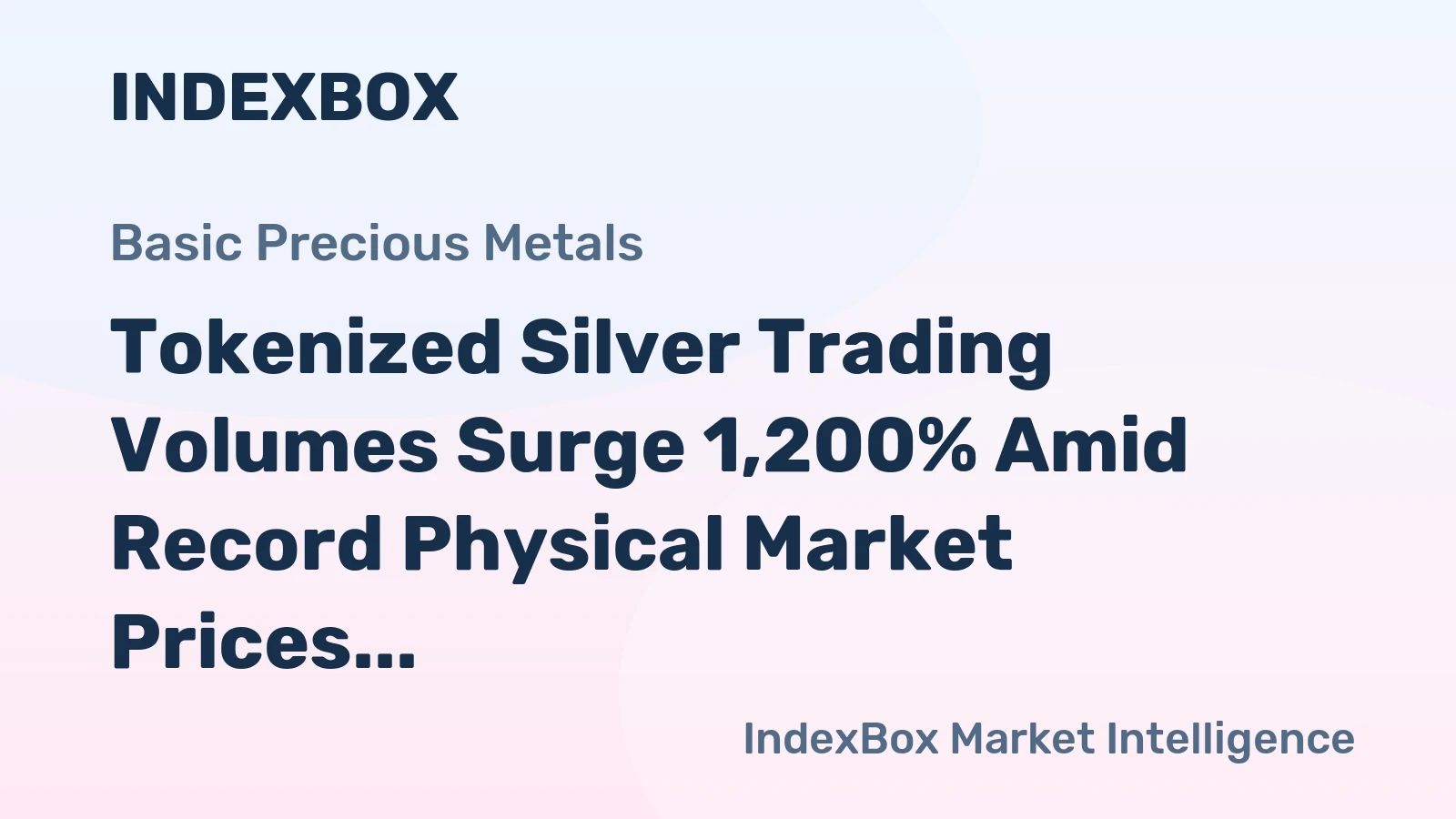 Tokenized Silver Trading Volumes Surge 1,200% Amid Record Physical Market Prices