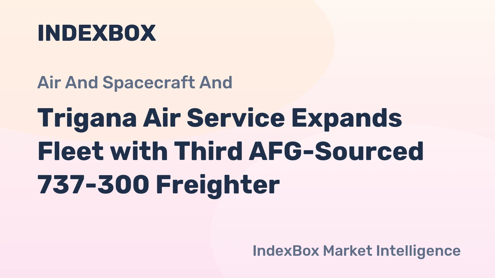 Trigana Air Service Expands Fleet with Third AFG-Sourced 737-300 Freighter