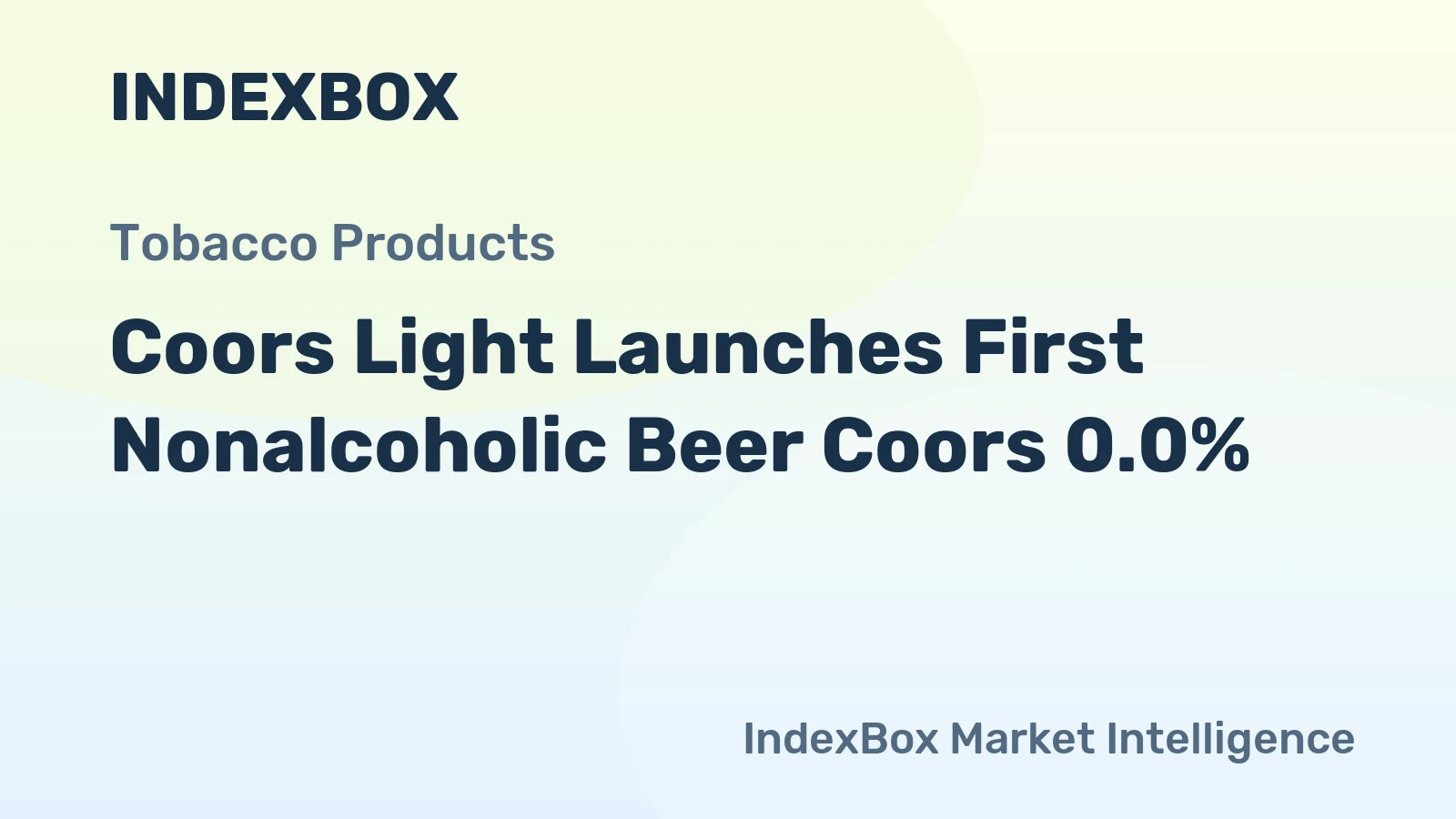 Coors Light Launches First Nonalcoholic Beer Coors 0.0%