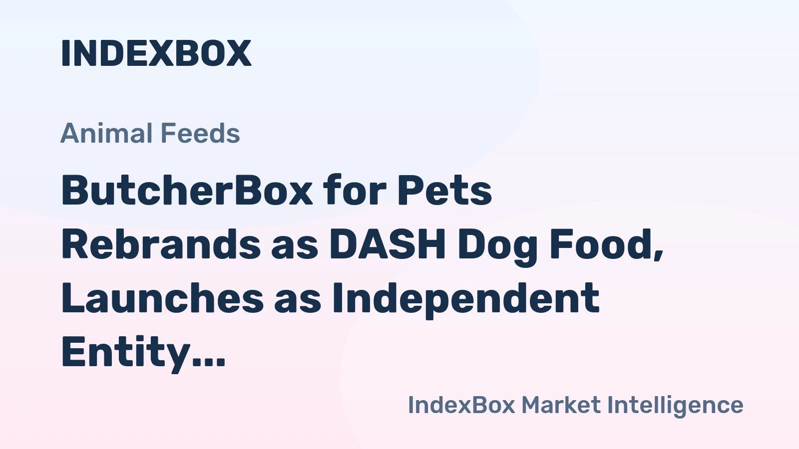 ButcherBox for Pets Rebrands as DASH Dog Food, Launches as Independent Entity